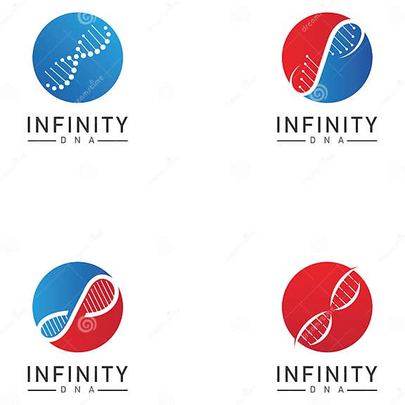 Infinity Dna Logo Icon Vector Stock Illustration - Illustration of ...