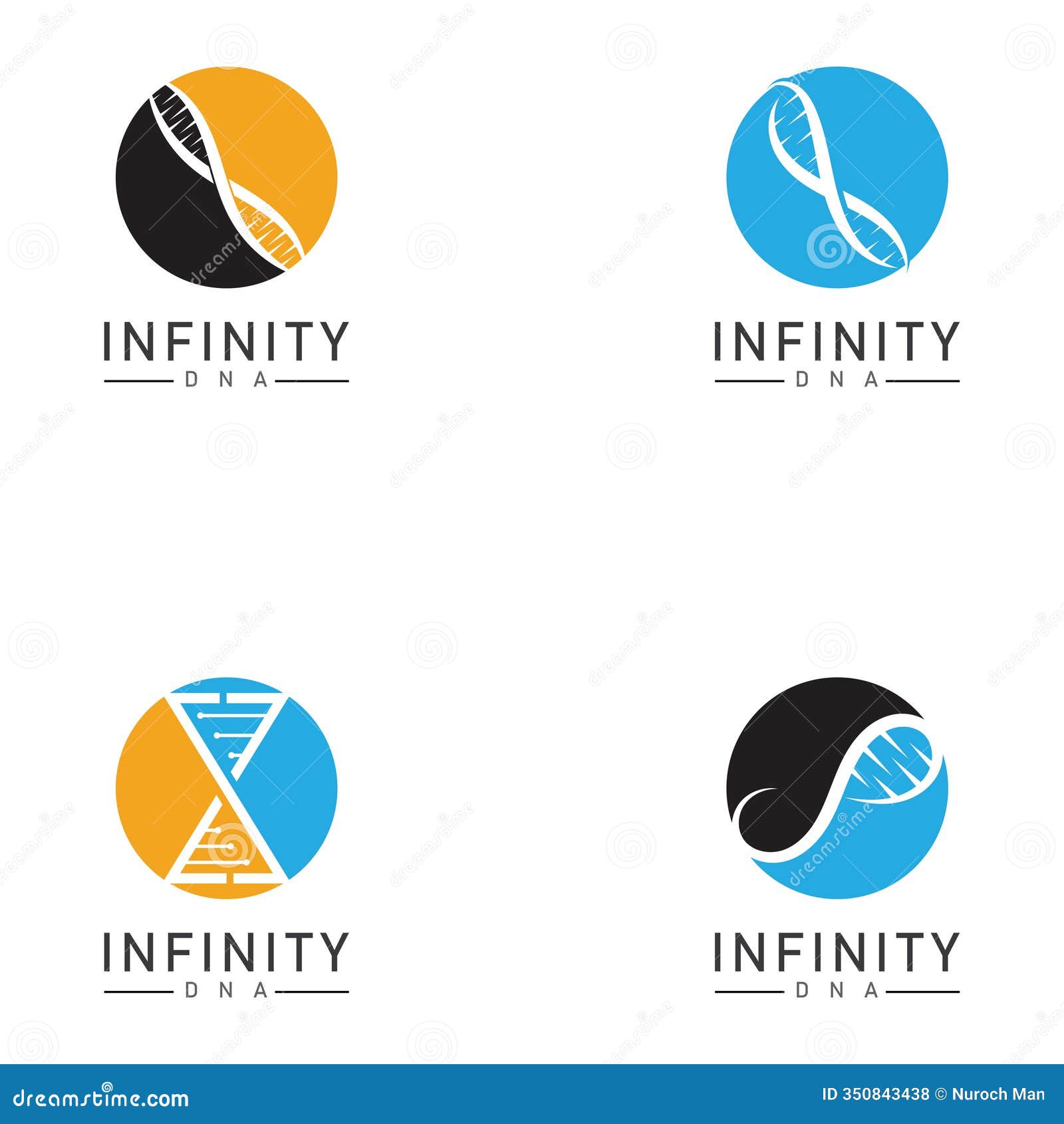 Infinity Dna Logo Icon Vector Stock Illustration - Illustration of ...