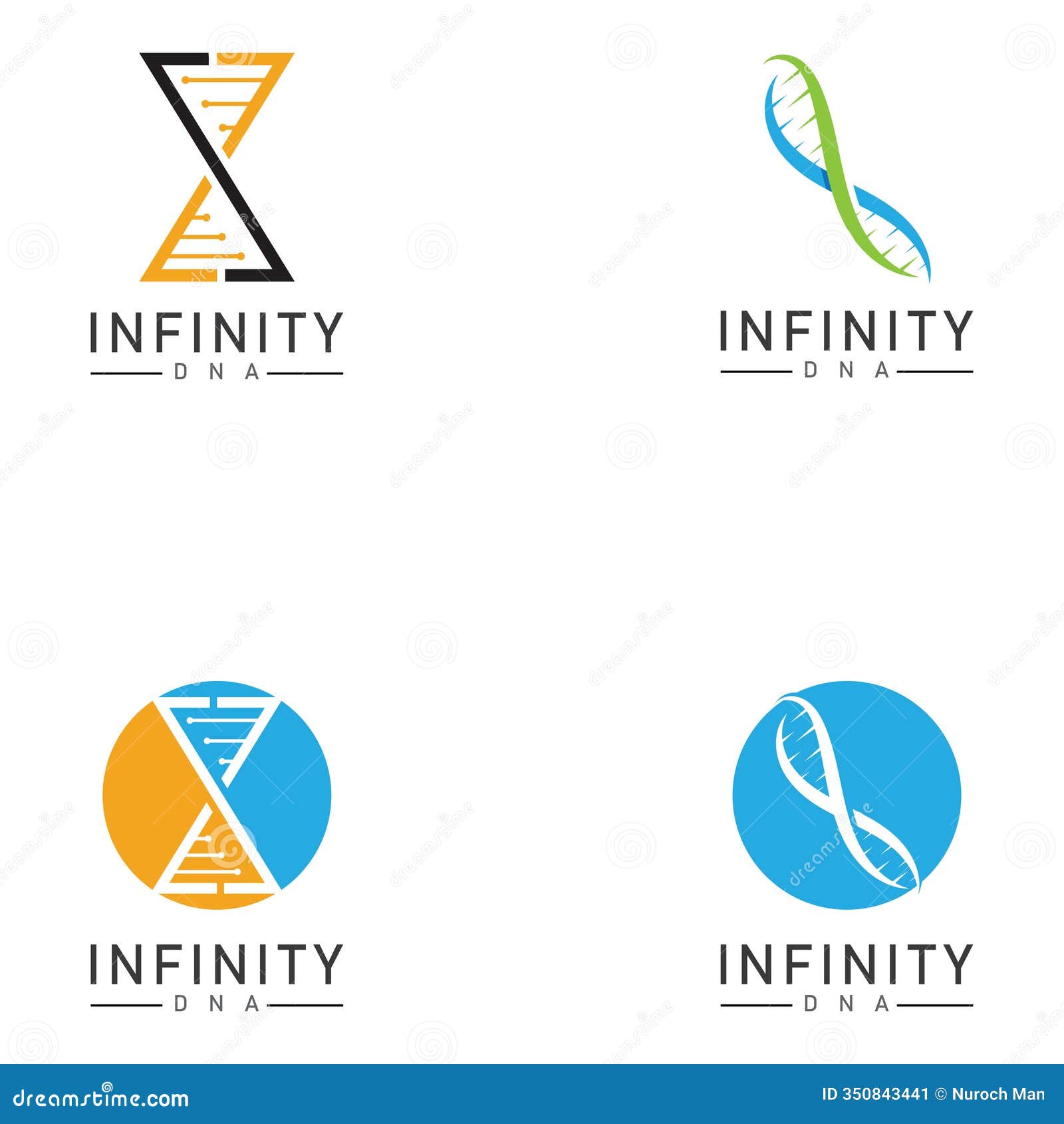 Infinity Dna Logo Icon Vector Stock Illustration - Illustration of ...