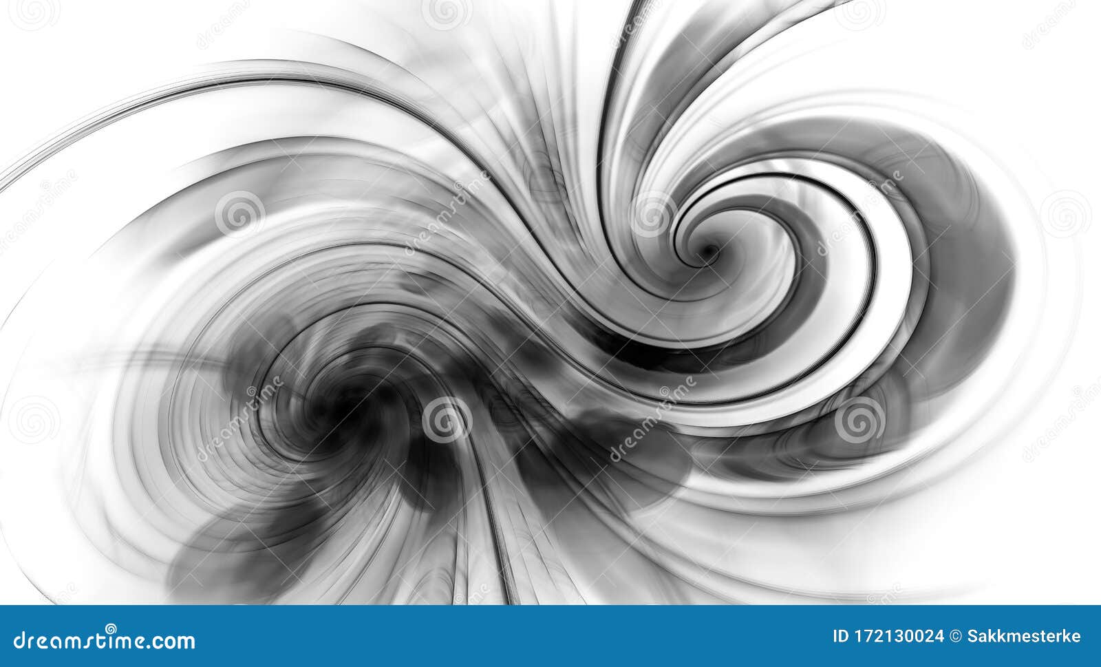 Infinity Double Spiral Of Love Abstract Inverted Black And White ...