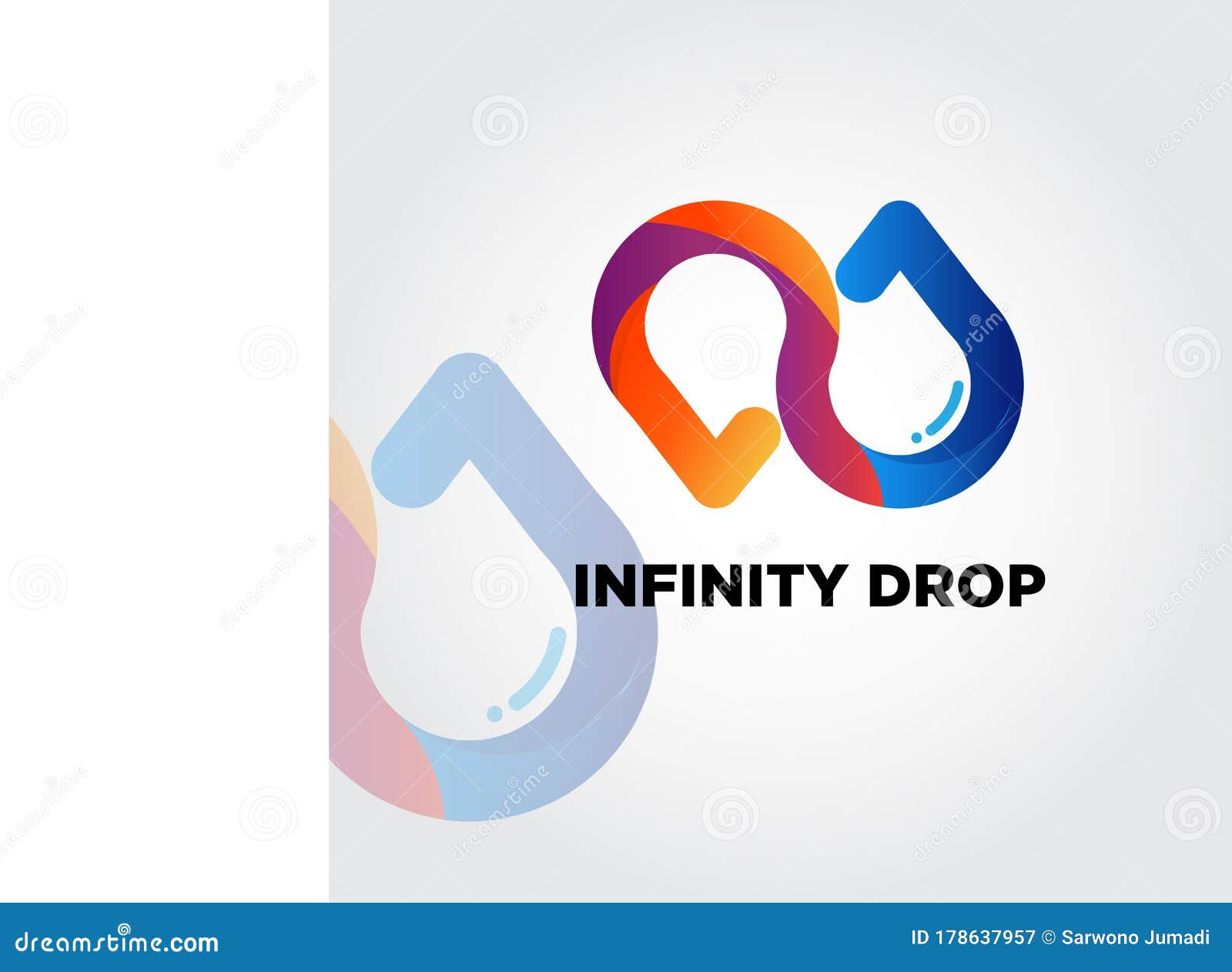 Infinity Drop Colorful Logo Vector Concept-infinity Drop Colorful Logo ...