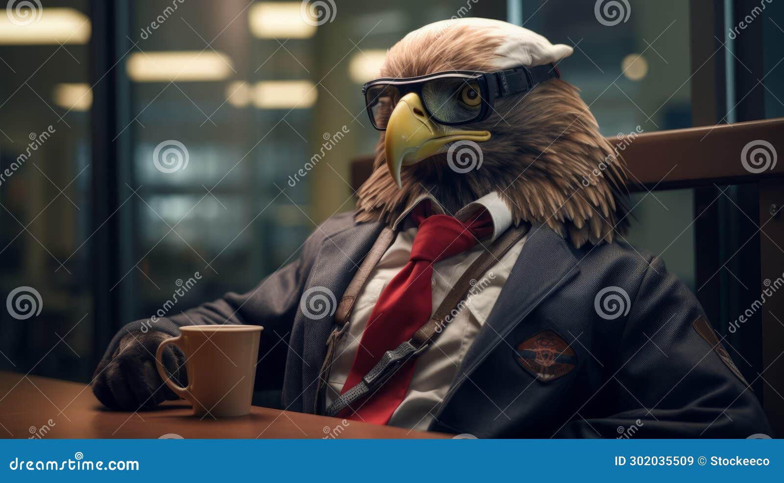 Eagle in a Suit: a Playful and Photorealistic Portrait in Octane Render ...