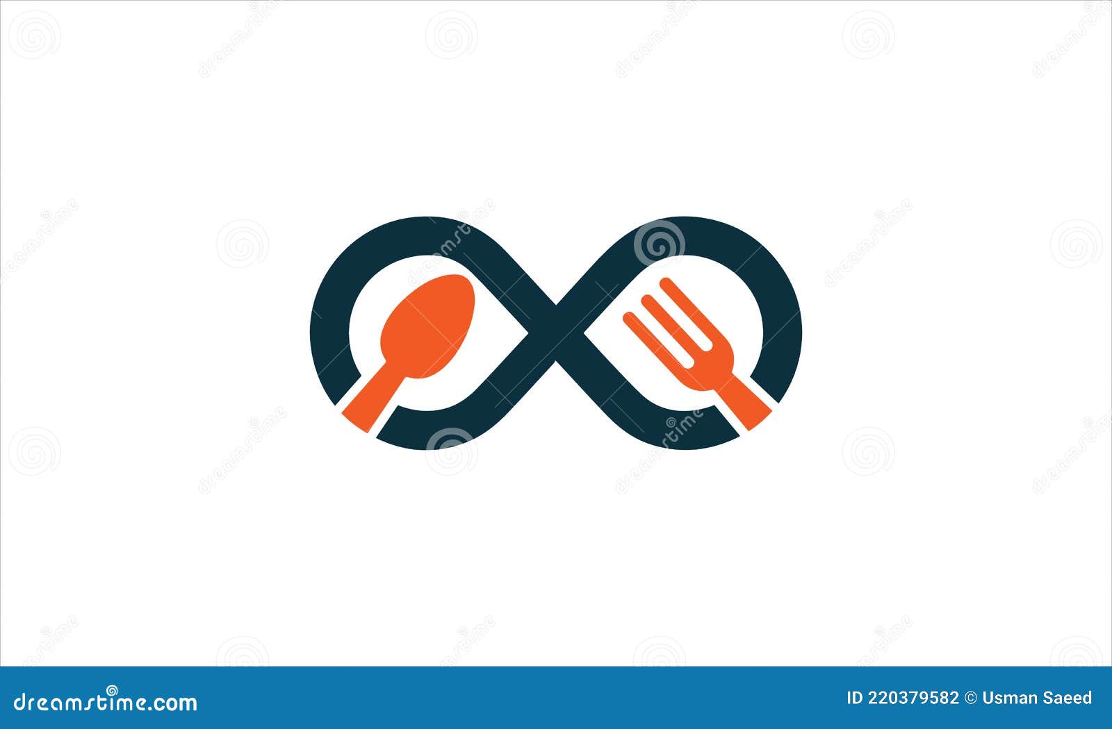 Infinity Eat Unlimited Food Logo Icon Symbol Template With Fork And ... Infinity Eat Unlimited Food Logo Icon Symbol Template With Fork And ...