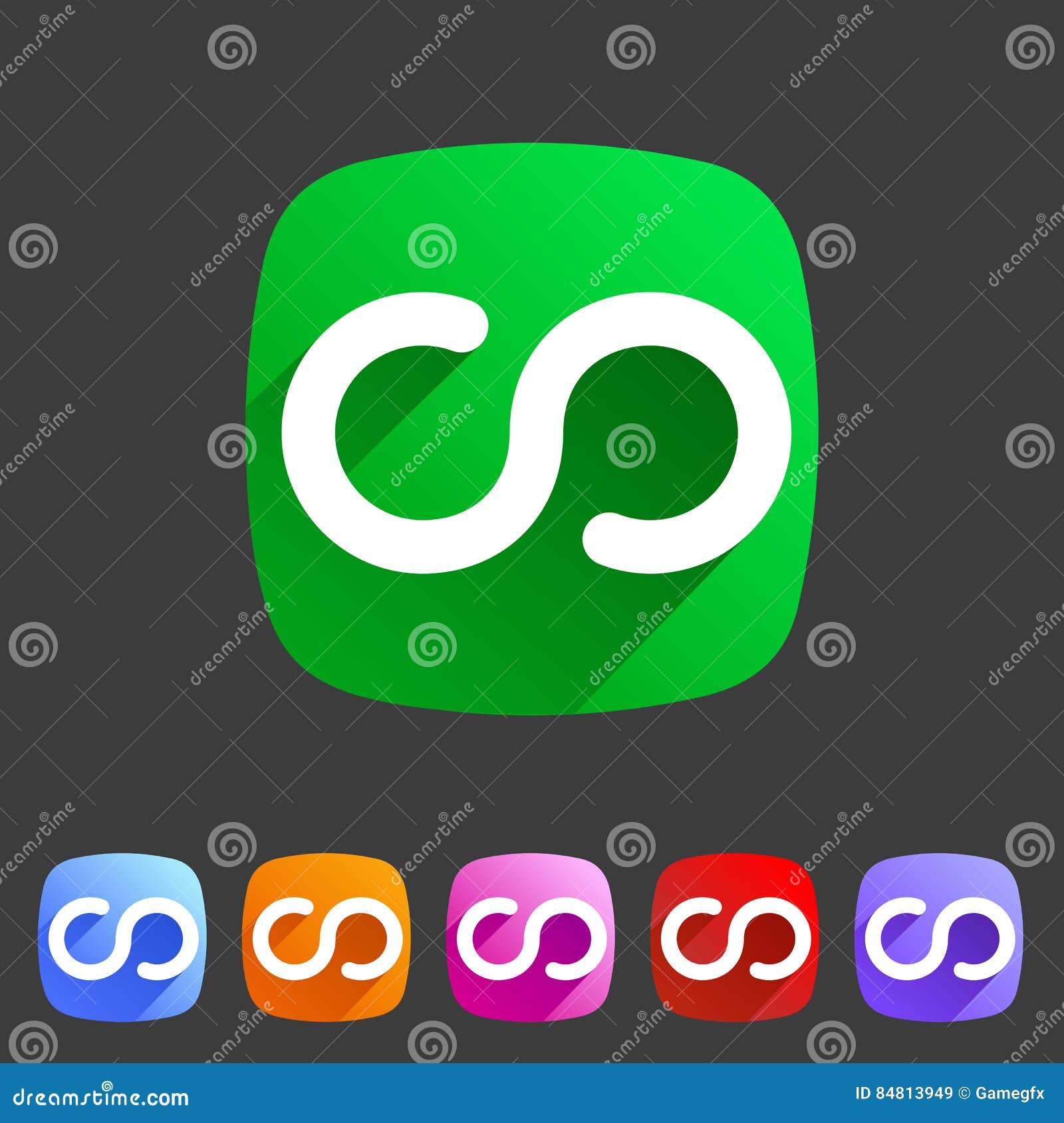 Infinity Eternity Icon Flat Web Sign Symbol Logo Label Stock Vector ...