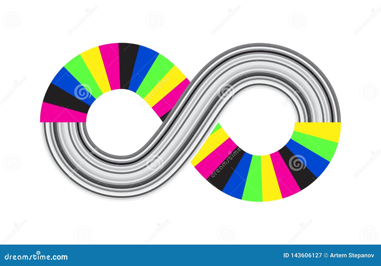 Infinity, Eternity or Moebius Vector Symbol Isolated on White Stock ...