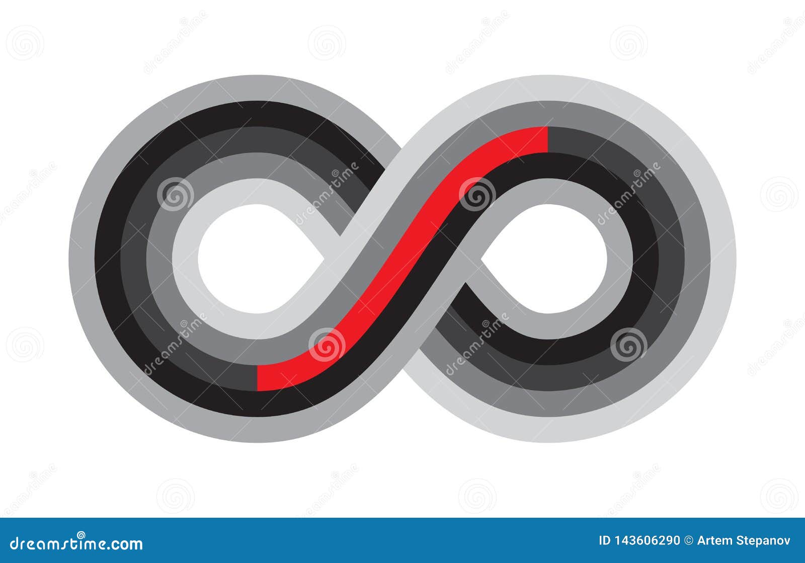 Infinity, Eternity Or Moebius Vector Symbol Isolated On White ...