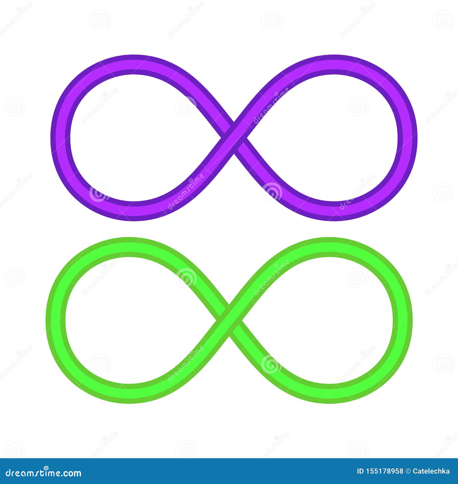 Infinity, eternity symbol. stock vector. Illustration of logo - 155178958