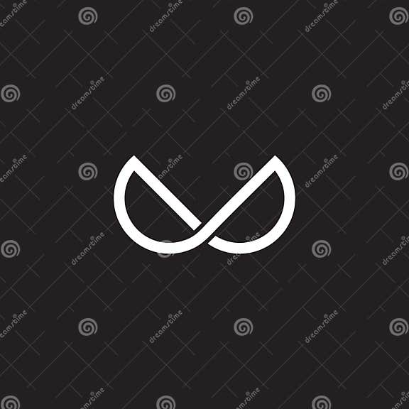 Infinity Eye Linear Symbol Logo Vector Stock Vector - Illustration of ...