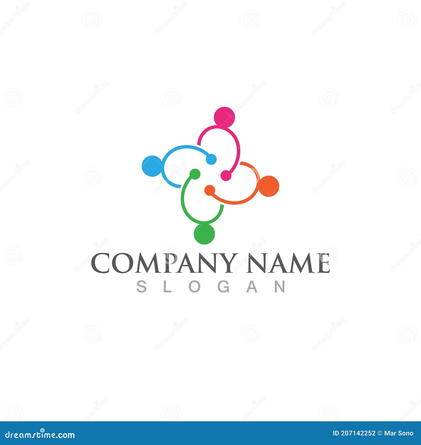 Infinity Family Care Logo and Symbol Vector Image Stock Vector ...