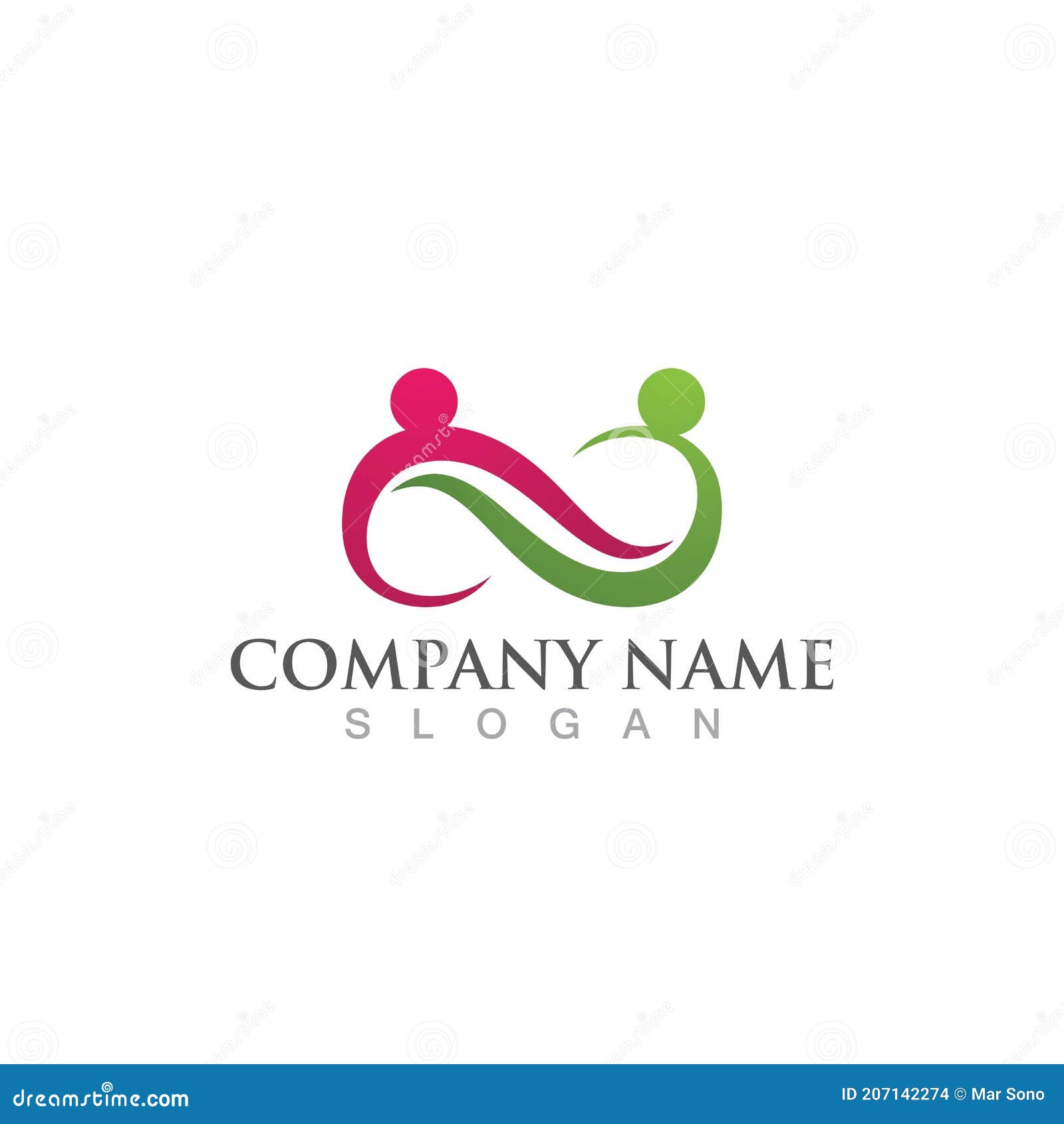 Infinity Family Care Logo and Symbol Vector Image Stock Vector ...