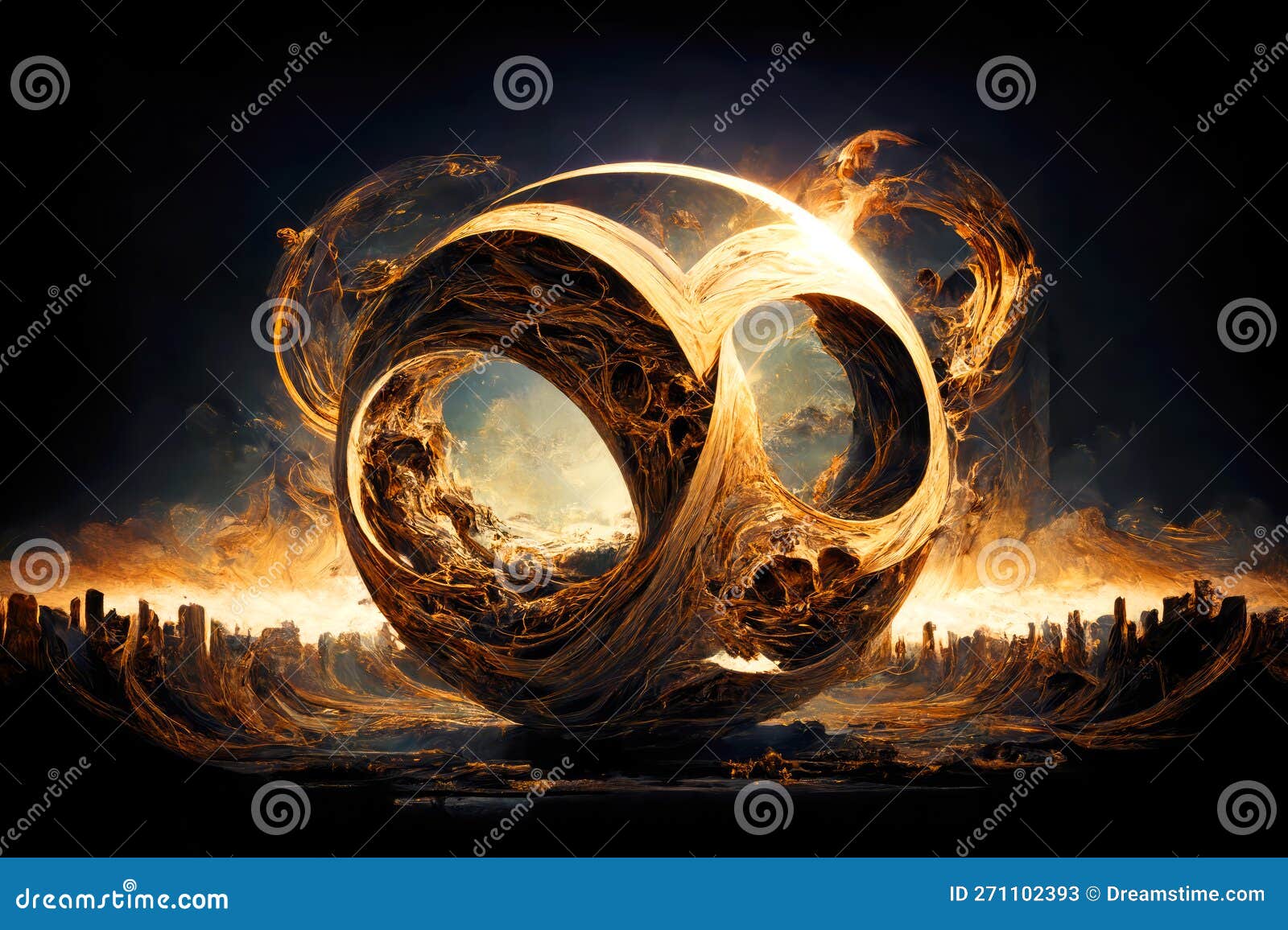 Infinity stock illustration. Illustration of singularity - 271102393