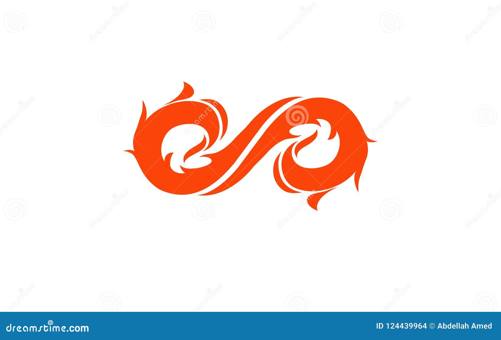 Infinity Fire Logo Symbol Vector Design Stock Vector - Illustration of ...