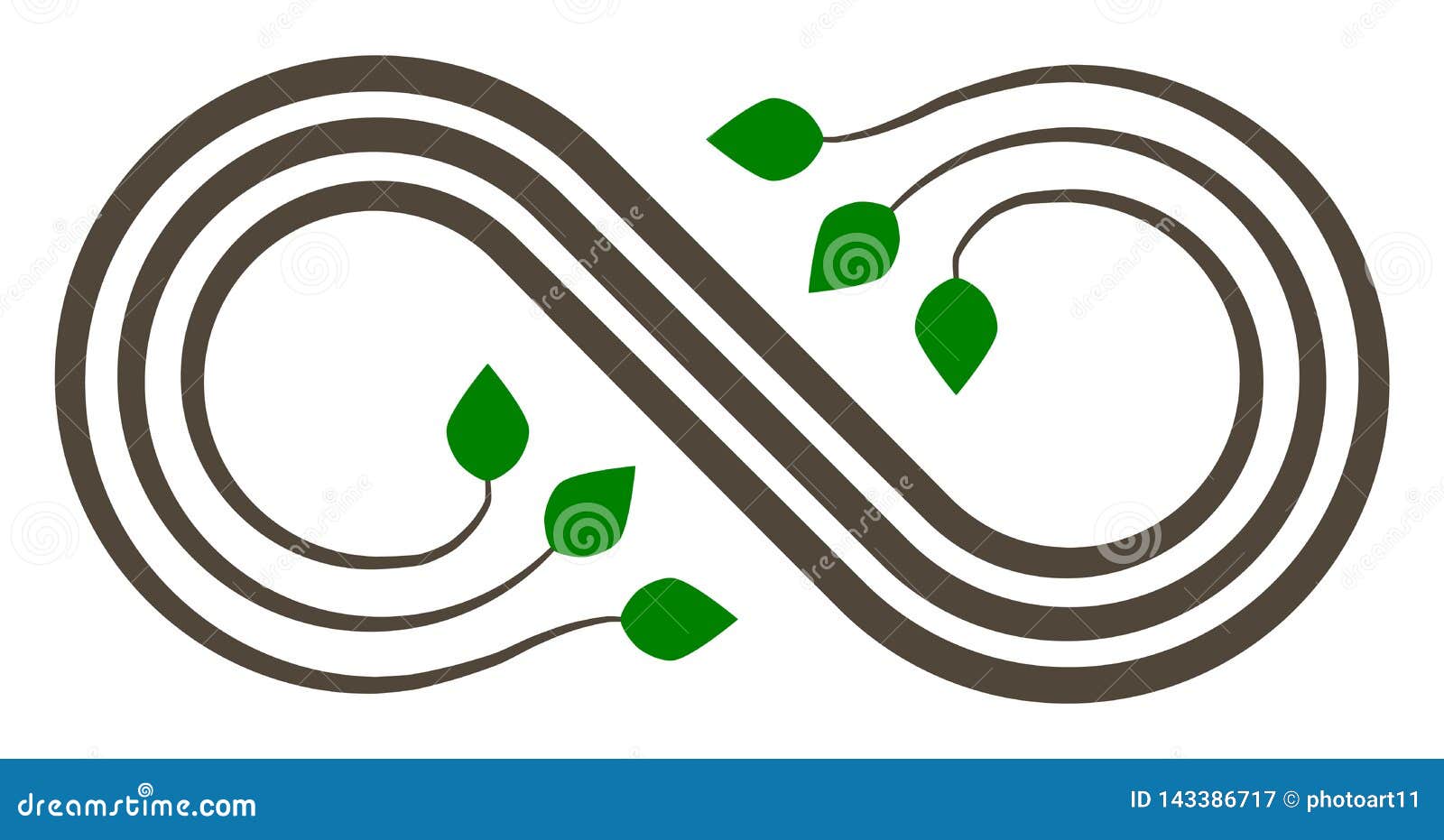 Infinity Flourish Symbol Icon - Tree, Isolated - Vector Stock Vector ...