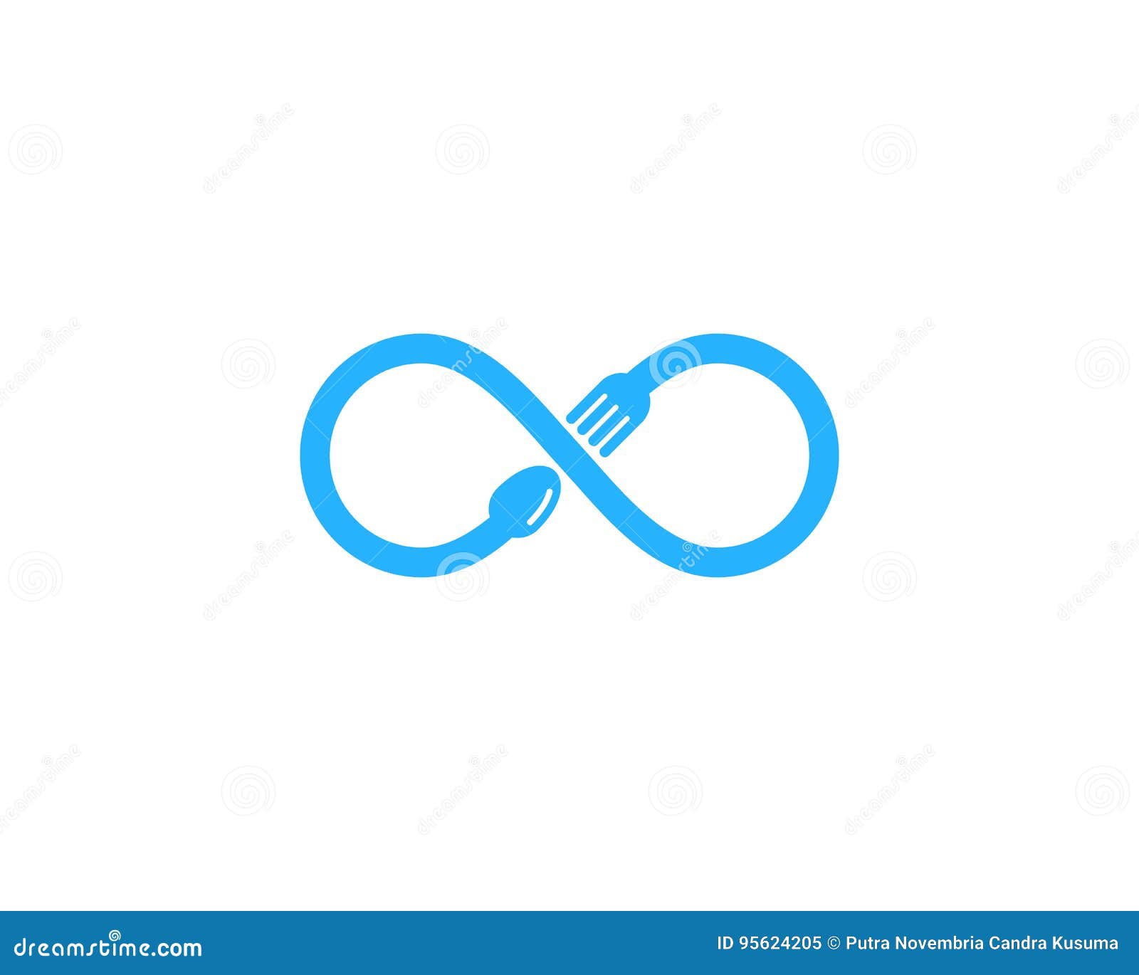 Infinity Food Icon Logo Design Element Stock Vector - Illustration of ...