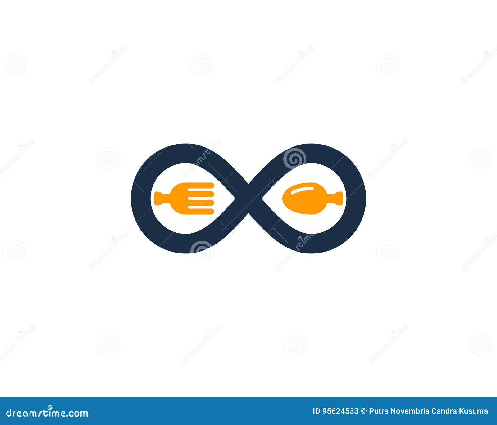 Infinity Food Logo Icon Design Vector Illustration | CartoonDealer.com ...
