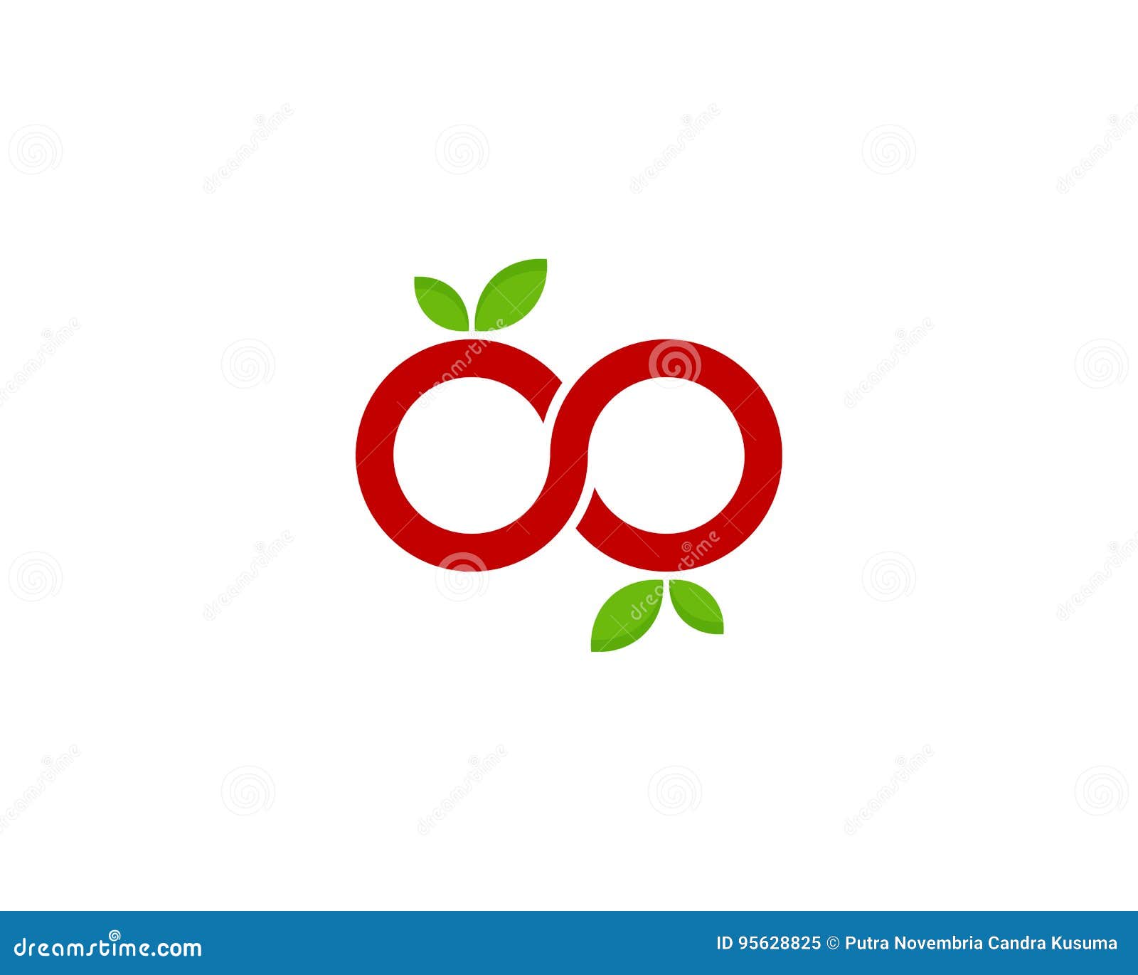 Infinity Fruit Icon Logo Design Element Stock Vector - Illustration of ...
