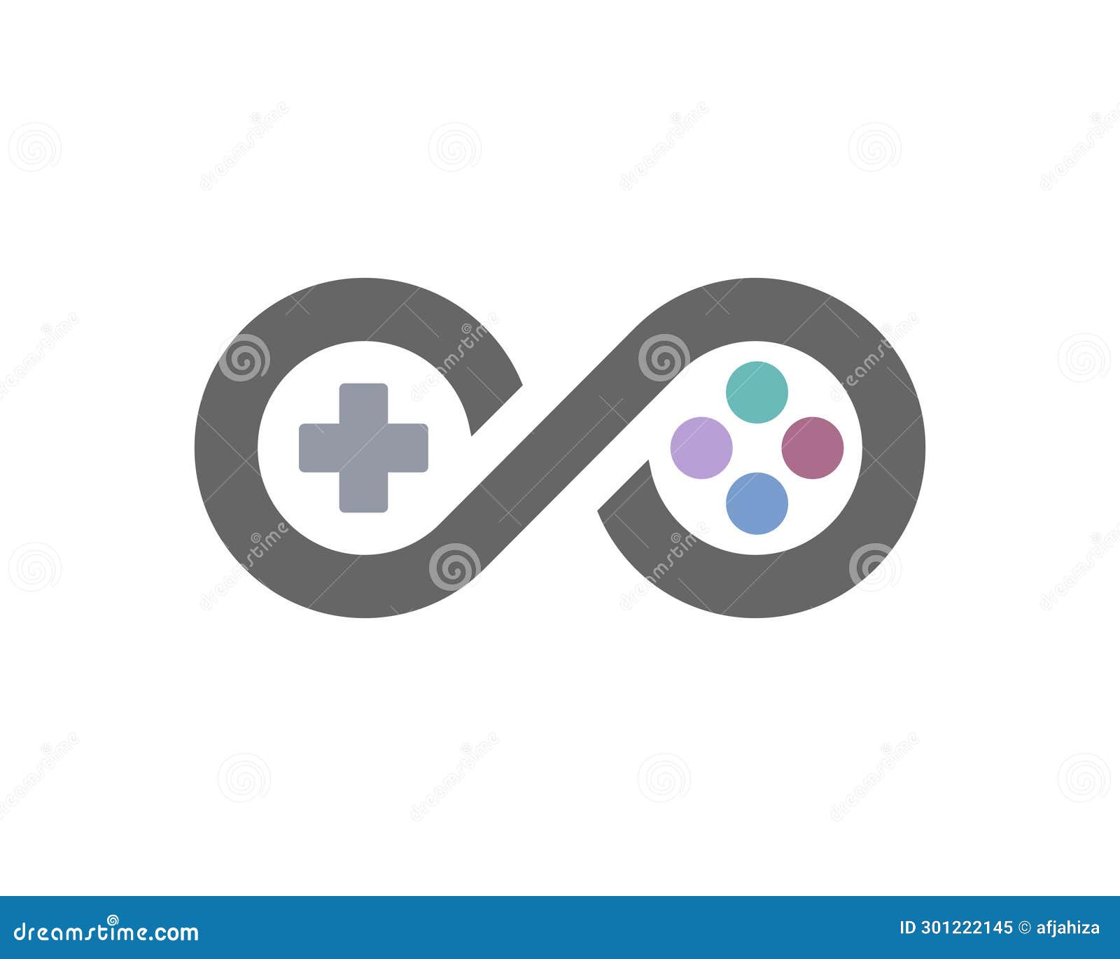 Infinity Game Logo Icon Template Stock Vector - Illustration of ...