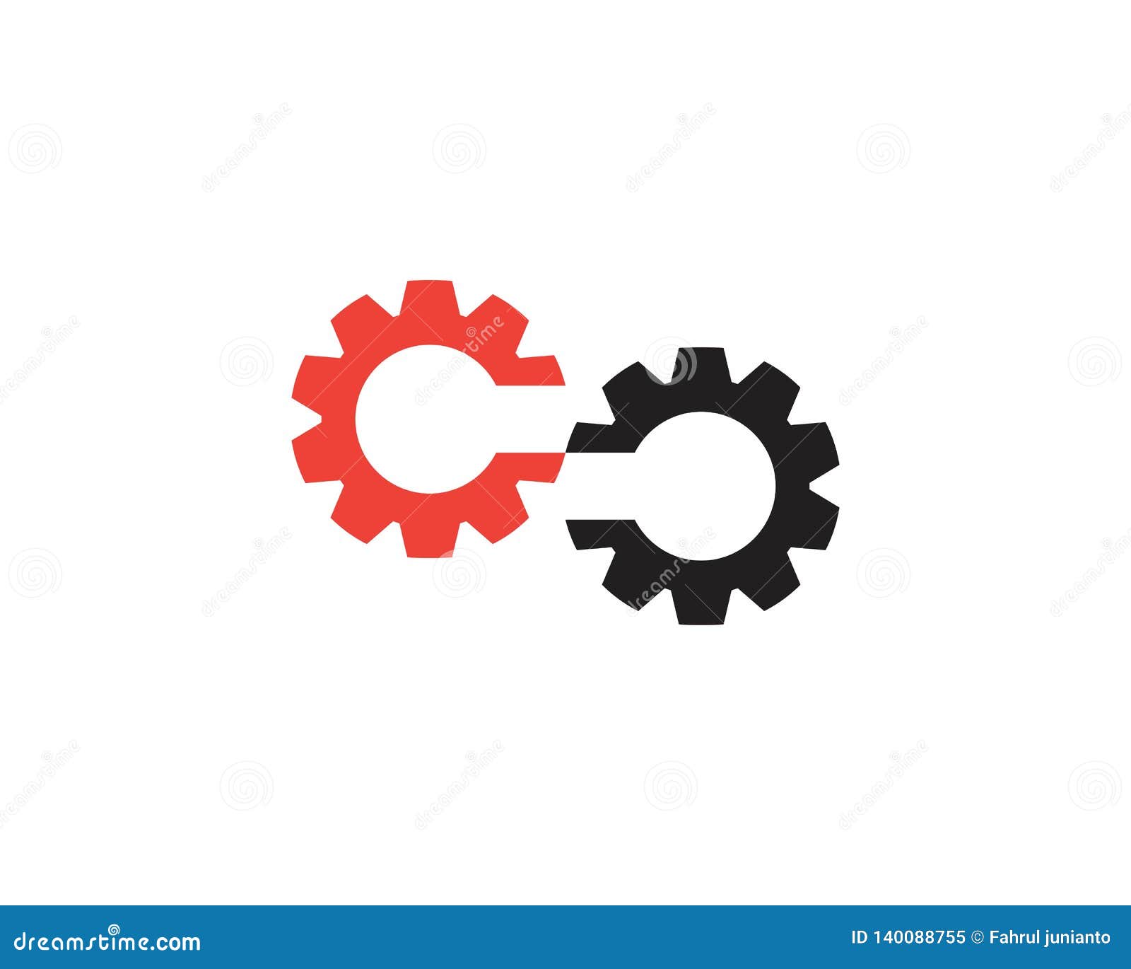 Infinity Gear Logo Template Stock Vector - Illustration of factory ...