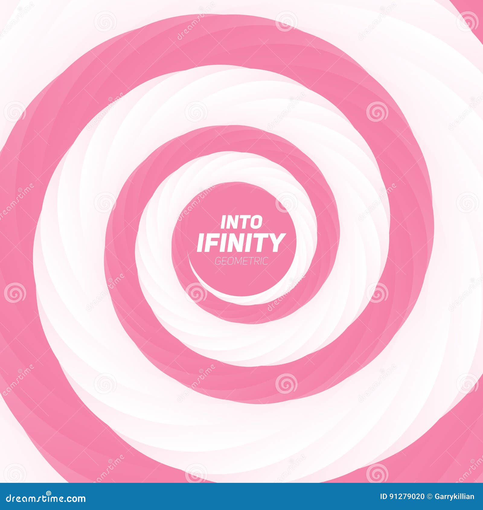 Into Infinity Geometry. Abstract Geometrical Concentric Swirl ...