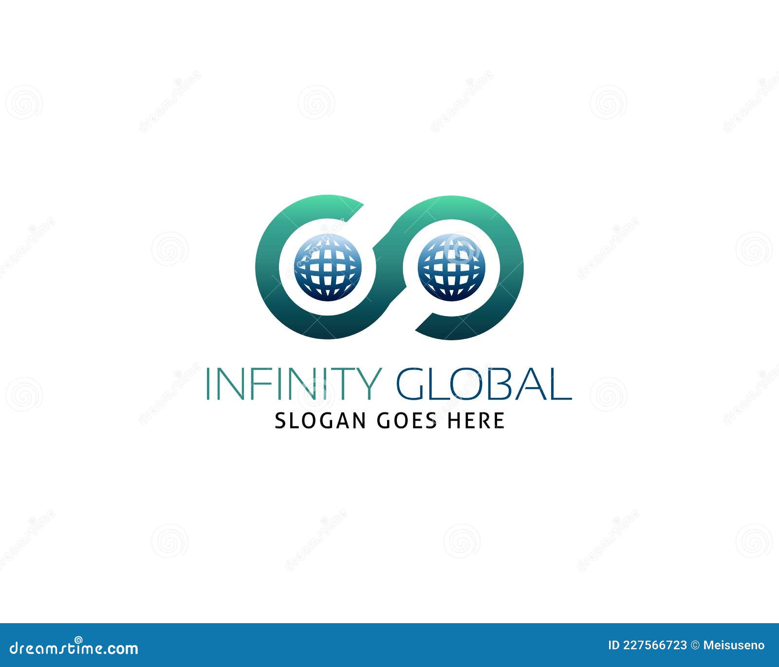Infinity Global Logo Vector Template Stock Vector - Illustration of ...