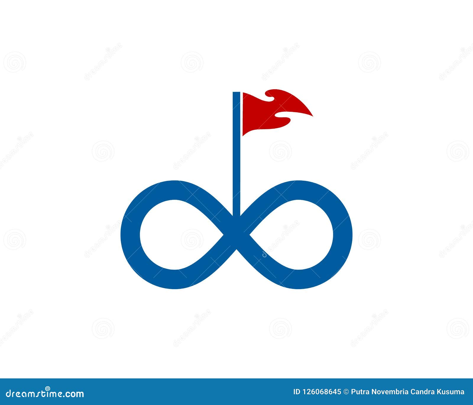 Infinity Golf Logo Icon Design Stock Vector - Illustration of limitless ...