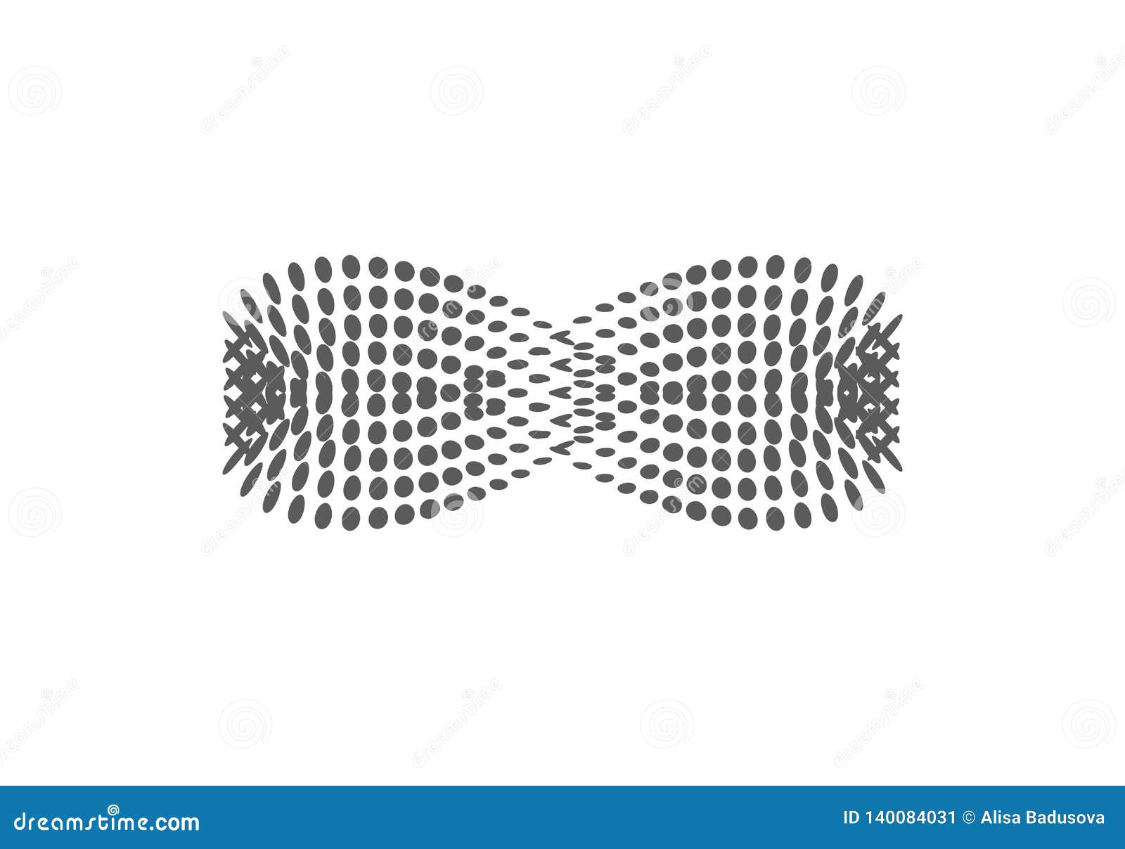 Infinity Halftone Vector Icon. Illustration Style is Dotted Iconic ...