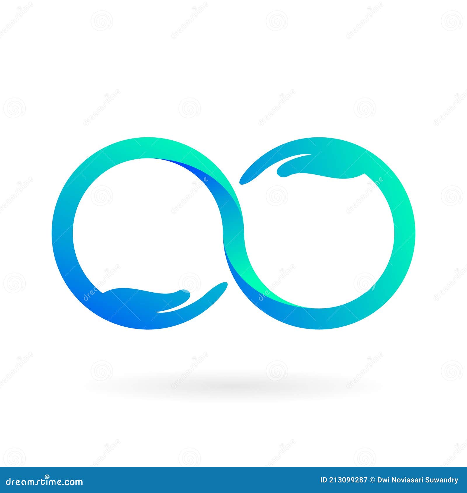 Infinity Hand Drawn Painted Symbols, Eternal Ink Brush Stroke Infinity ...