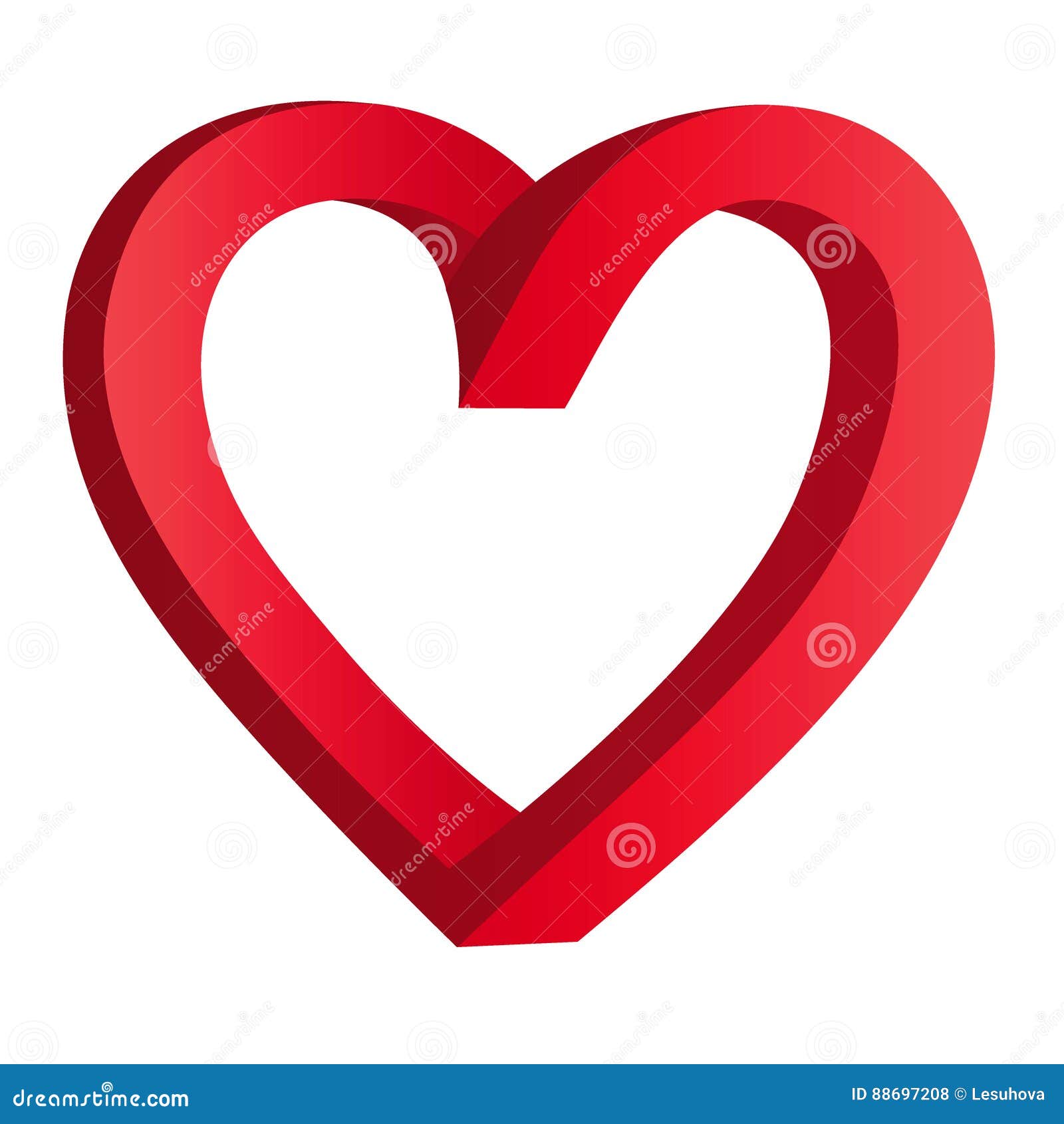 Infinity heart stock vector. Illustration of retro, butterfly - 88697208