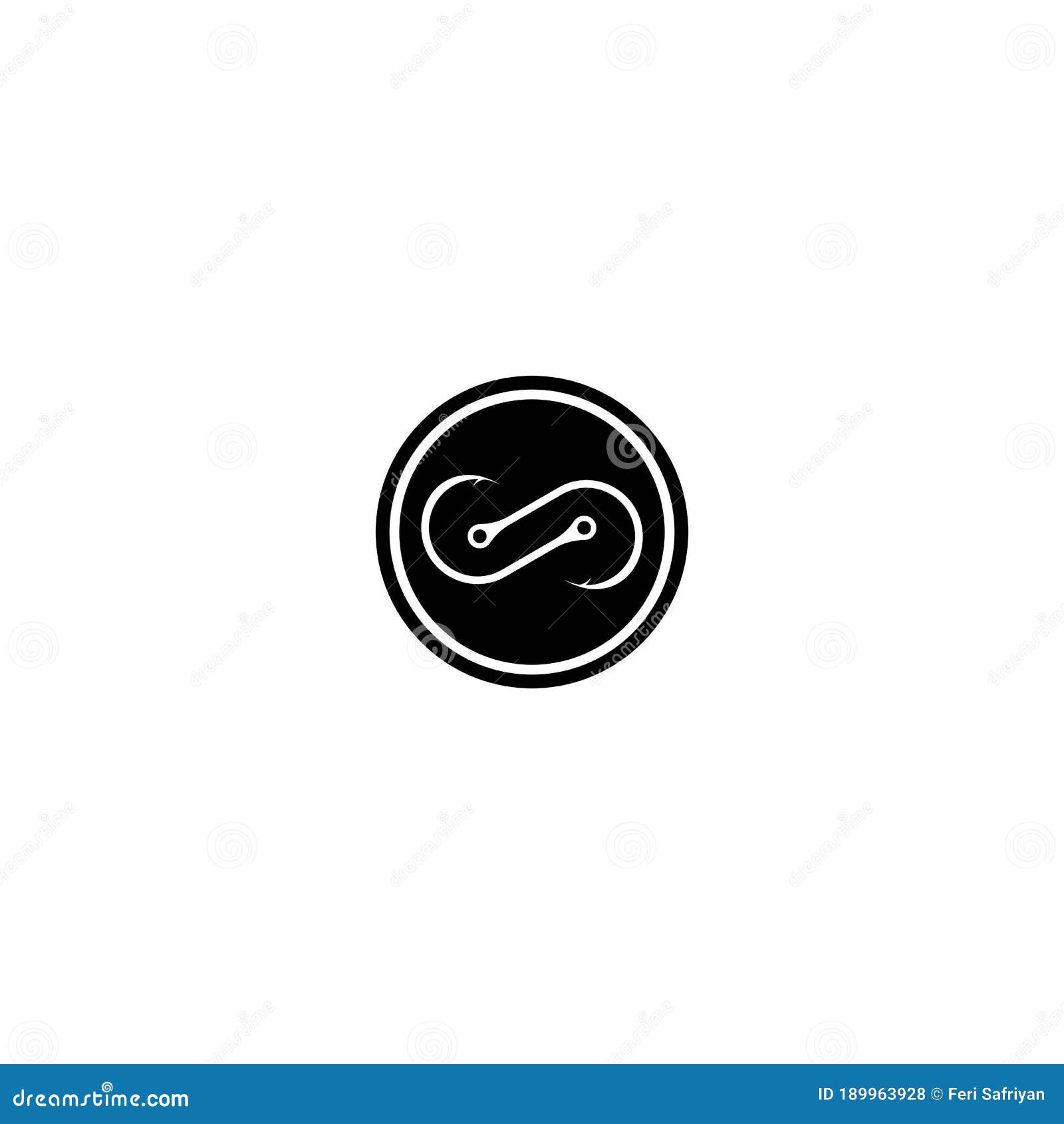 Infinity Hook Logo Template Vector Stock Illustration - Illustration of ...