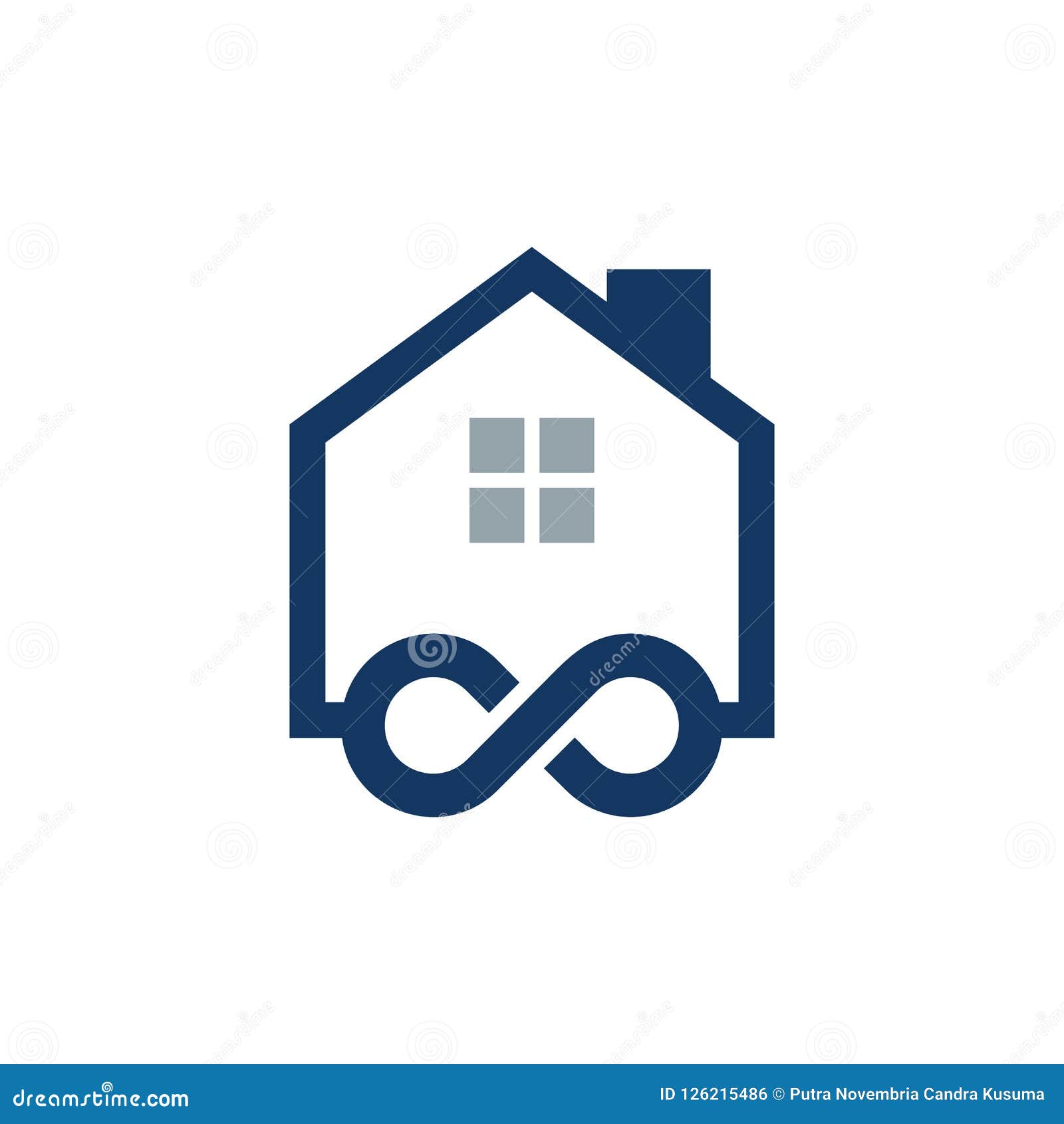 Infinity House Logo Icon Design Stock Vector - Illustration of ...