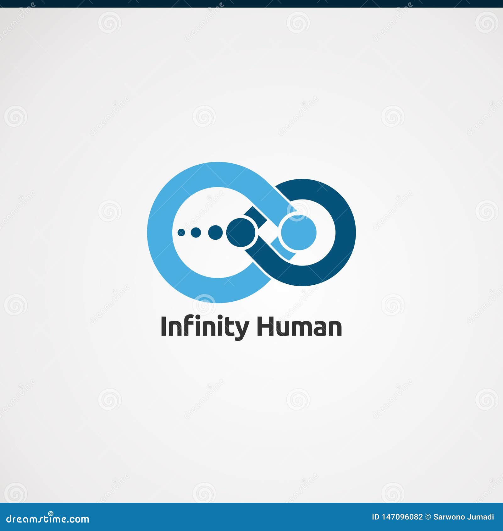 Infinity Human Logo Vector Concept, Icon, Element, and Template for ...