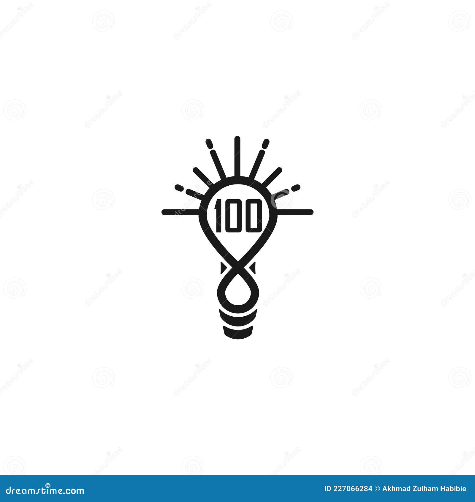 Infinity Hundred Idea Logo Vector Illustration Stock Vector ...