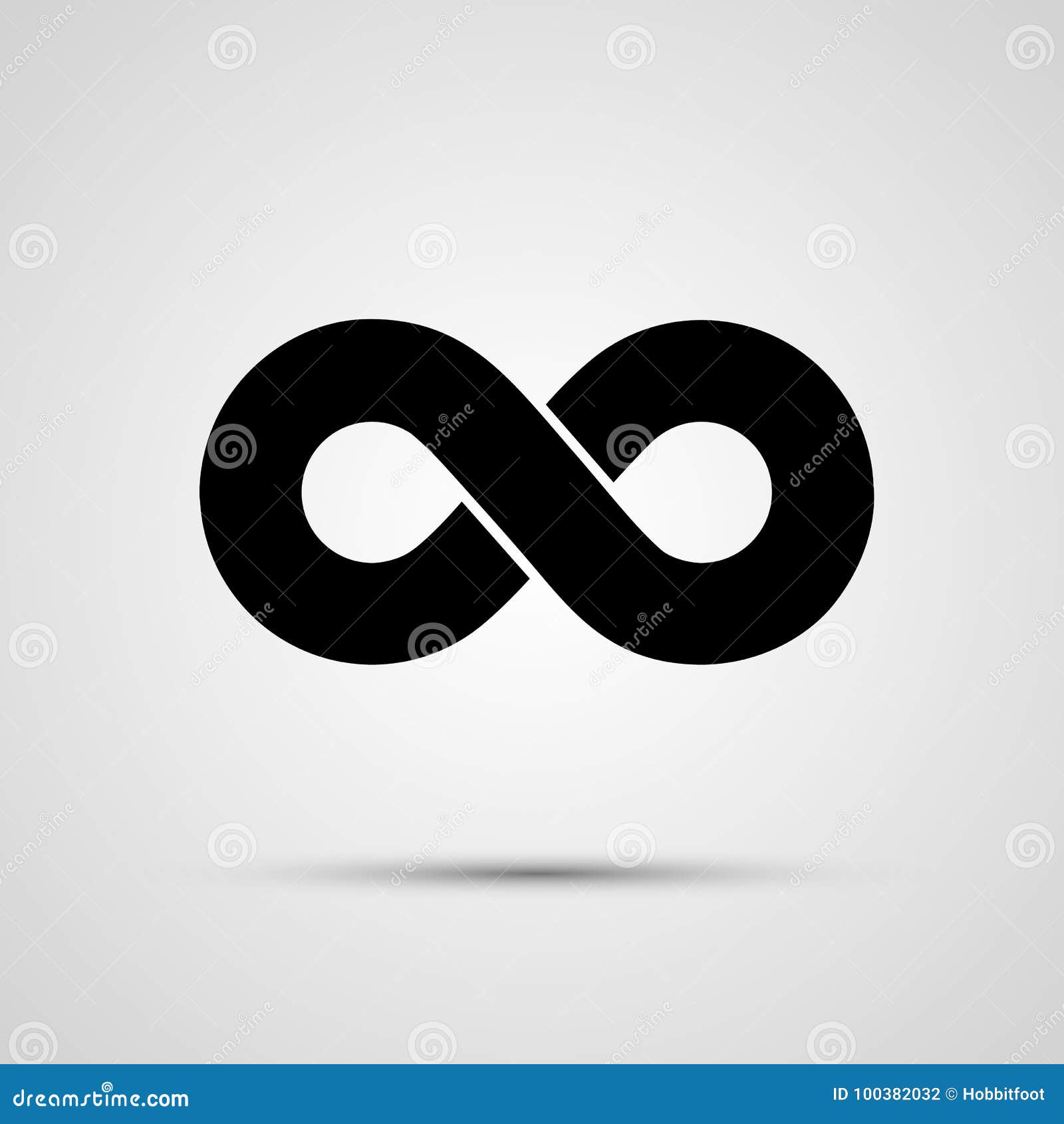 Infinity Icon Black, Template Design Element. Stock Vector ...