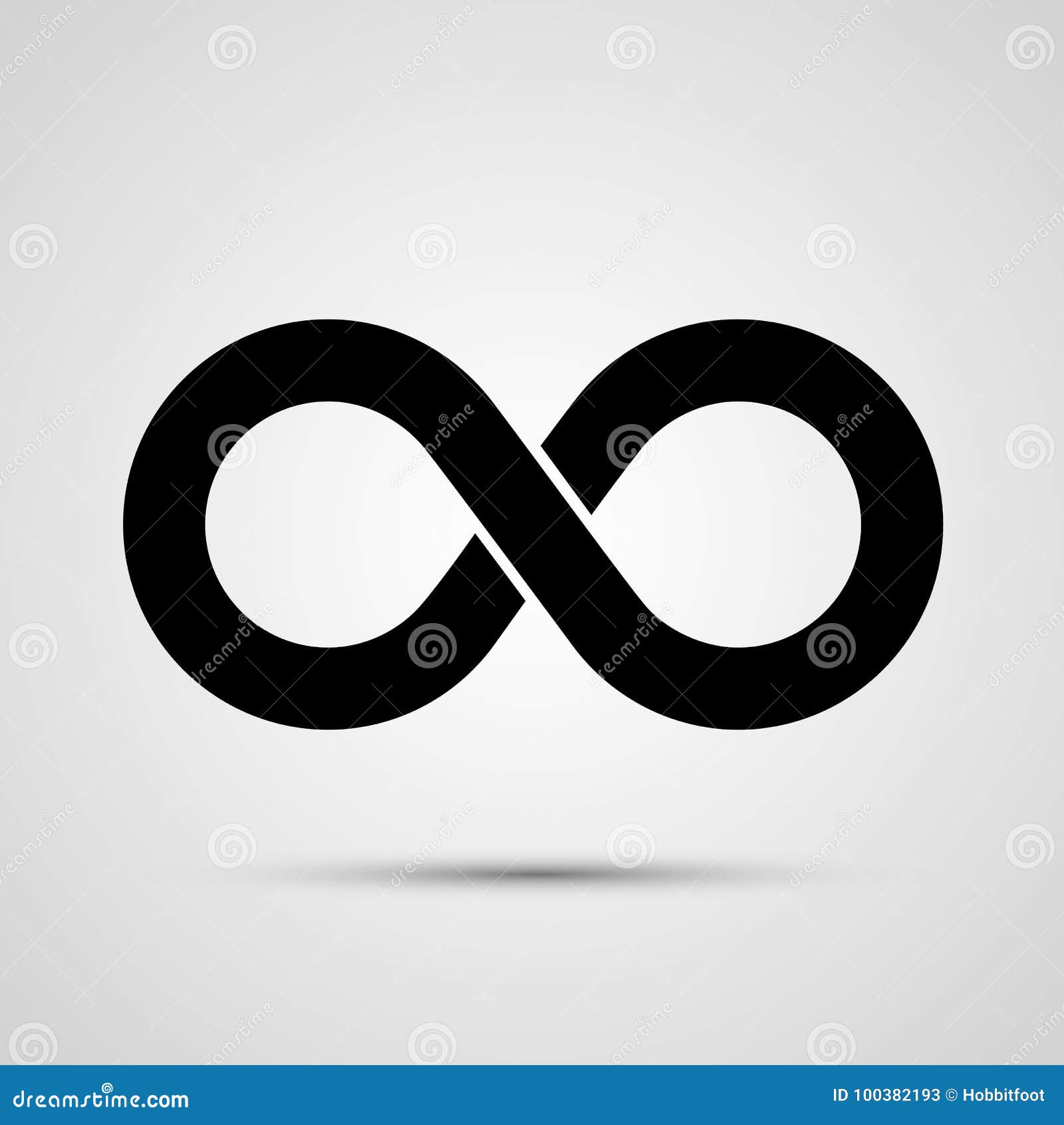 Infinity Icon Black, Template Design Element. Stock Vector ...