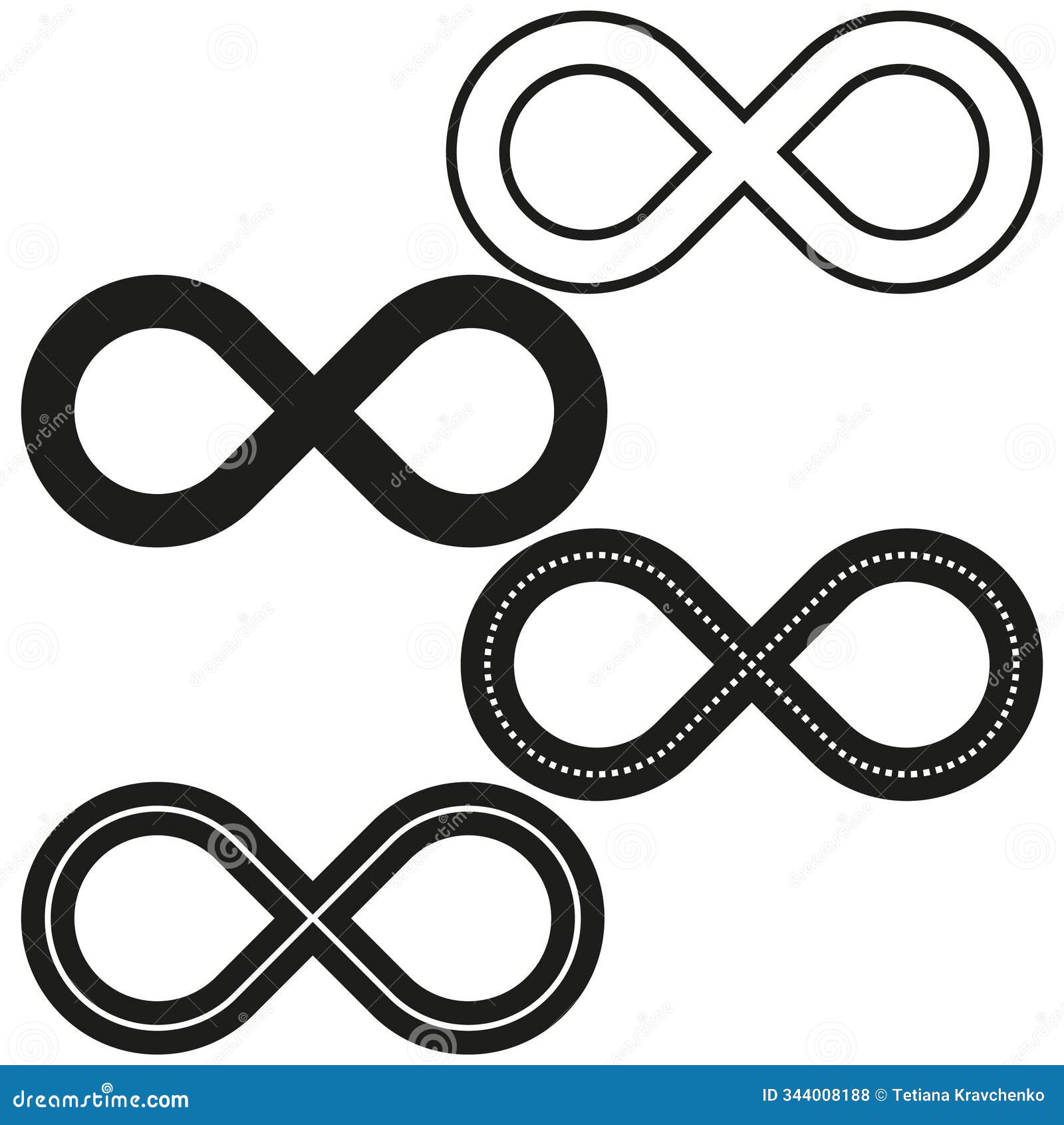 Infinity Icon. Endless Loop Shape. Eternity Vector Symbol. Continuous ...