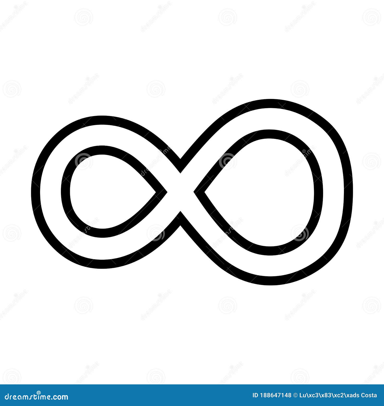 Infinity icon illustration stock illustration. Illustration of strip ...