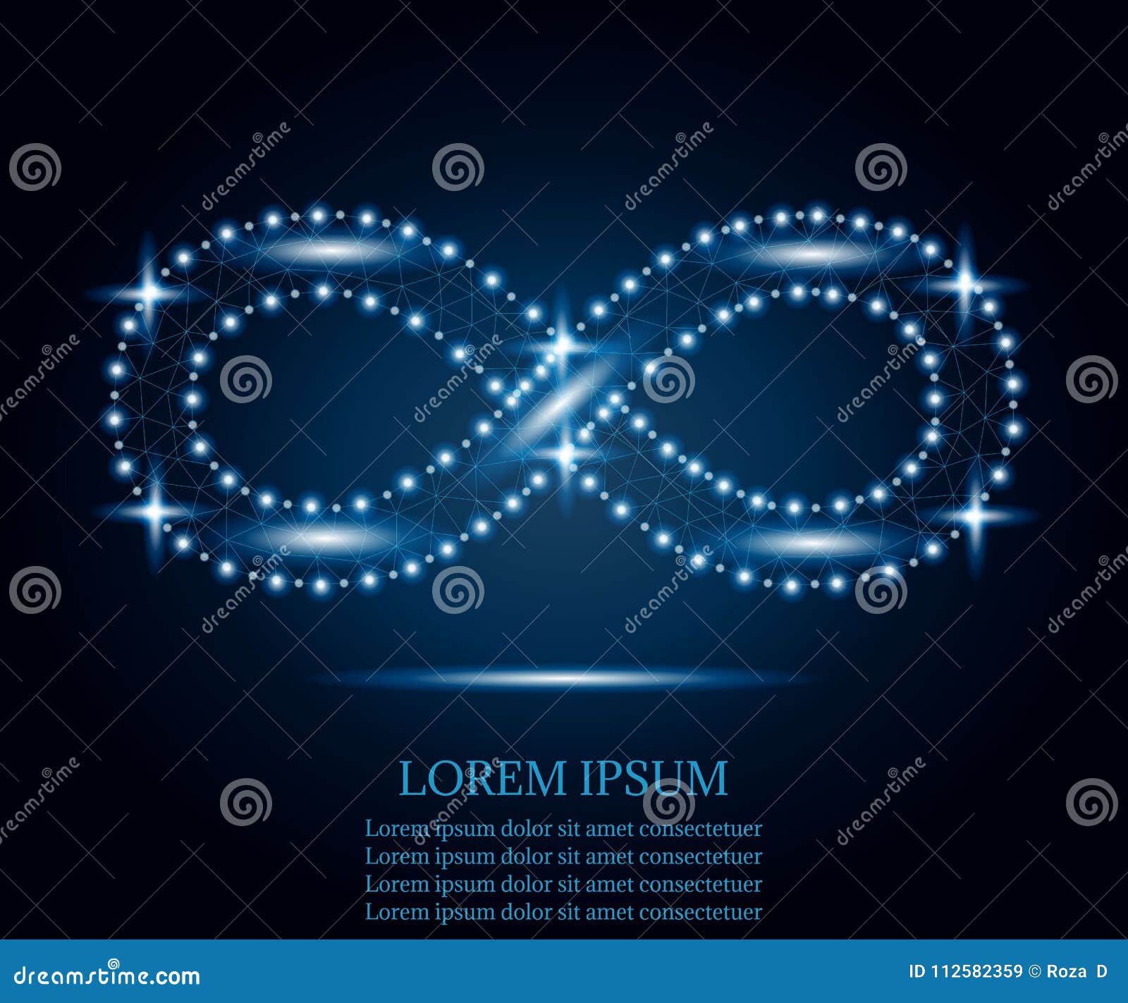 Infinity, Polygon, Blue, Stars 2 Stock Vector - Illustration of connect ...