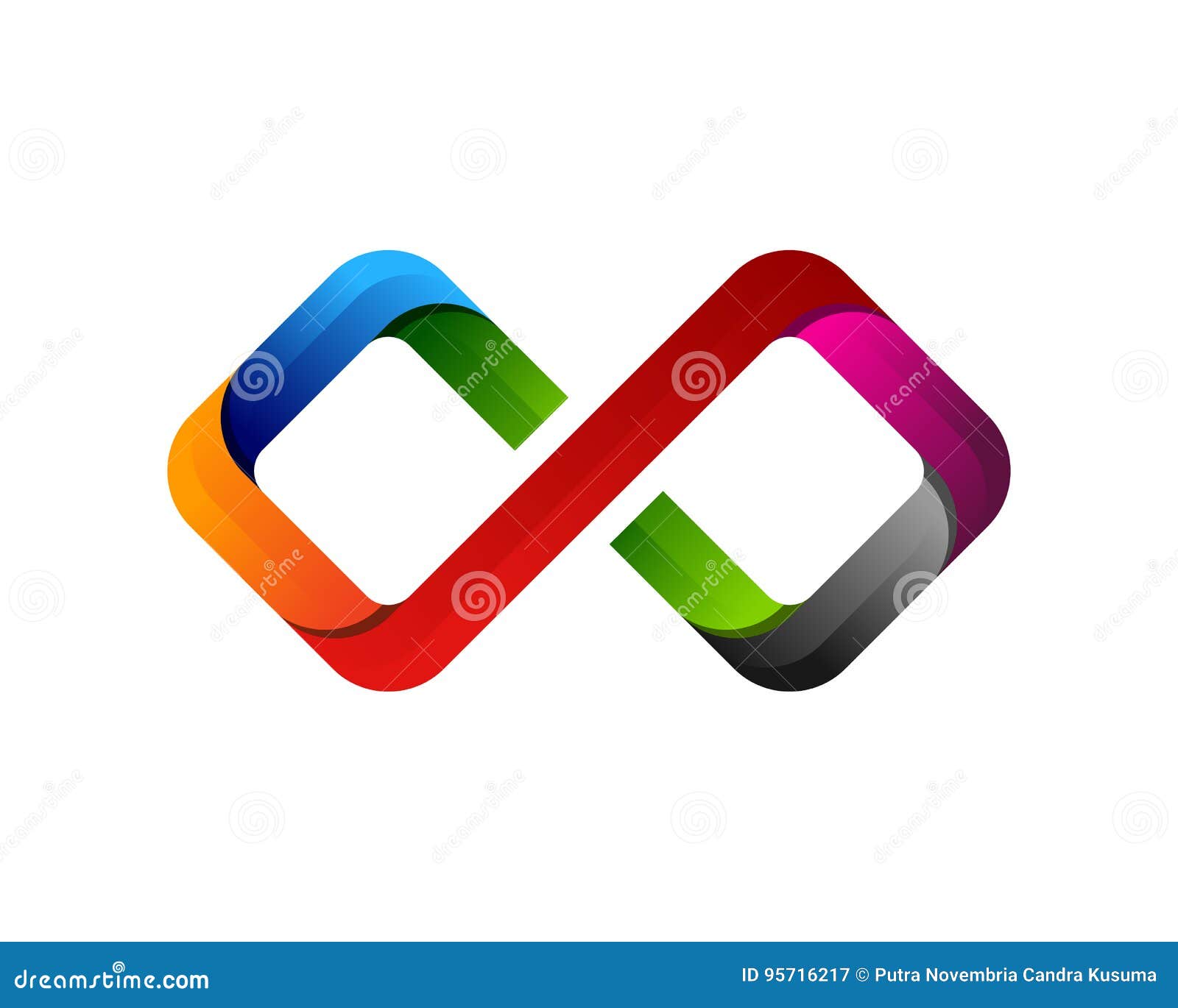 Infinity Icon Logo Design Element Stock Vector - Illustration of ...