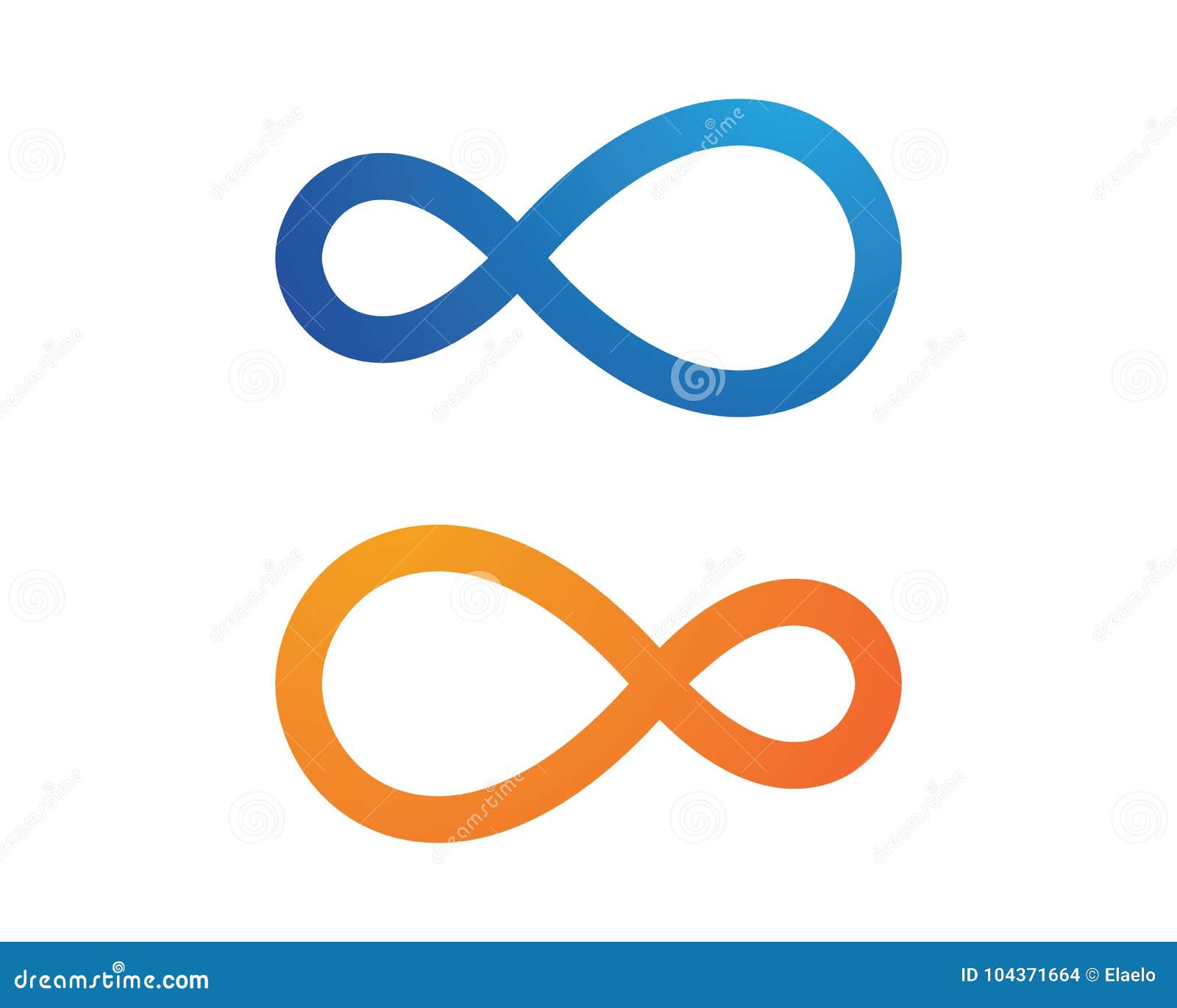 Infinity icon logo Vector stock vector. Illustration of eight - 104371664