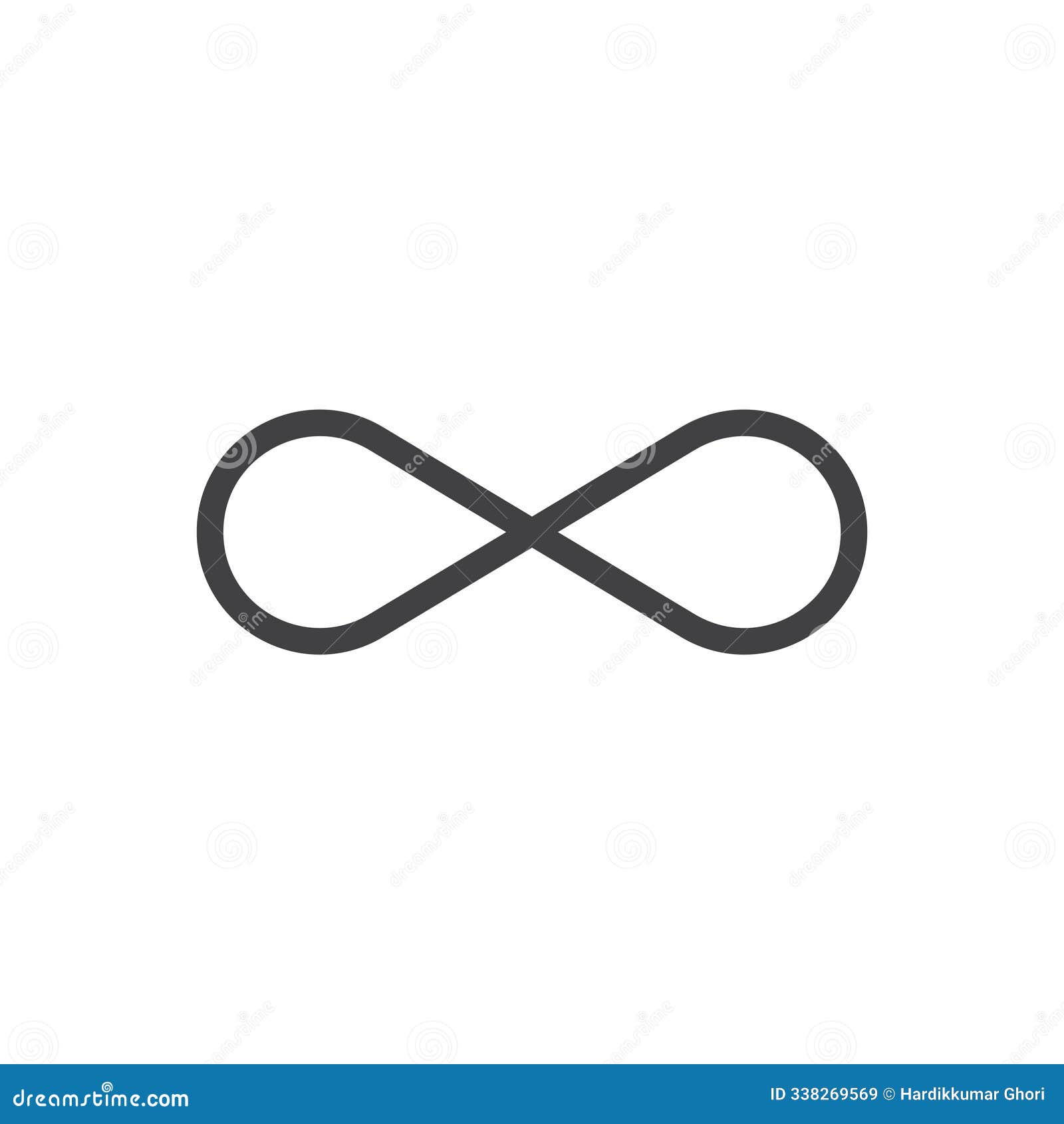 Infinity Icon Set. Forever Infinite Loop Vector Symbol. Unlimited ...