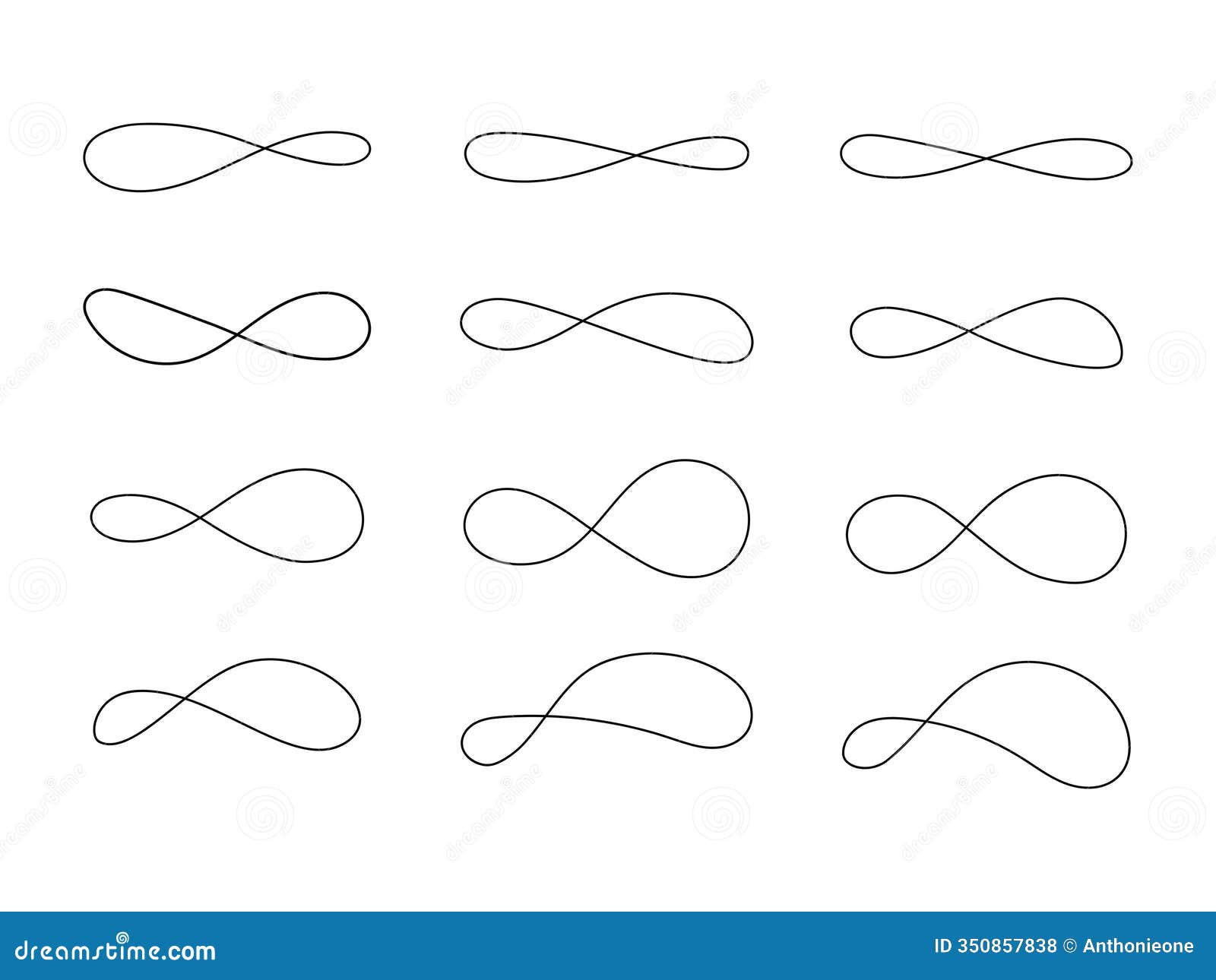 Infinity Icon Vector. Mobius Loop Shape Illustration Sign. Unlimited ...