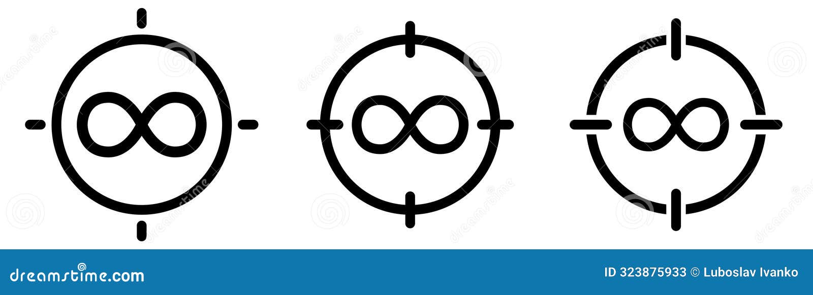 Infinity Icon Vector. Mobius Loop Shape Illustration Sign. Unlimited ...