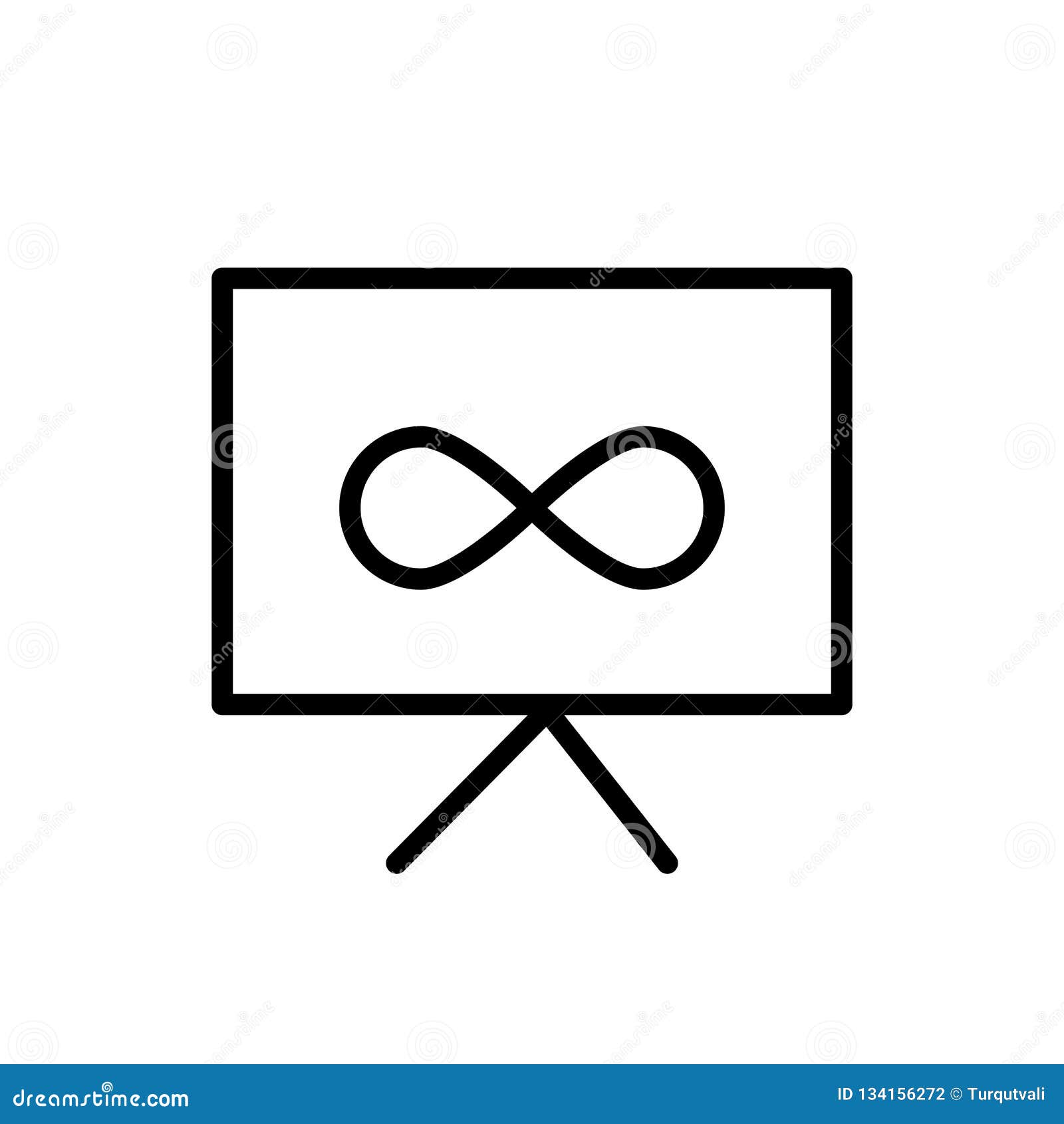 Infinity Icon Vector Isolated on White Background, Infinity Sign , Line ...