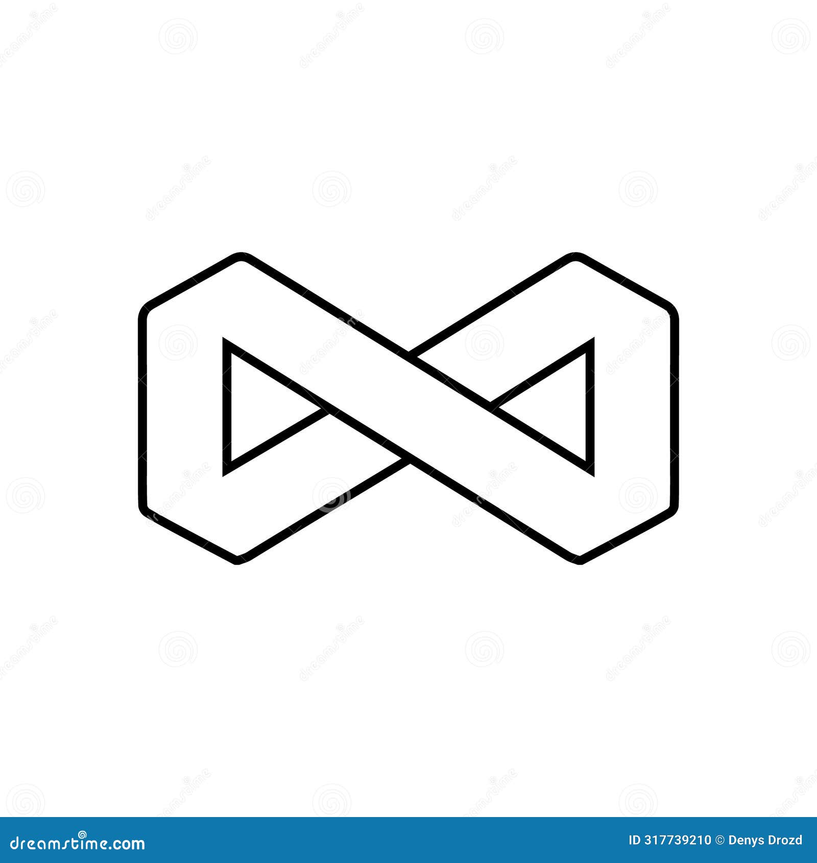 Infinity Icon Vector. Mobius Loop Shape Illustration Sign. Unlimited ...