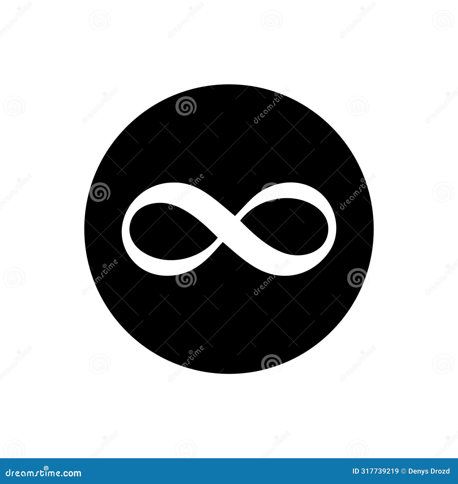 Infinity Icon Vector. Mobius Loop Shape Illustration Sign. Unlimited ...
