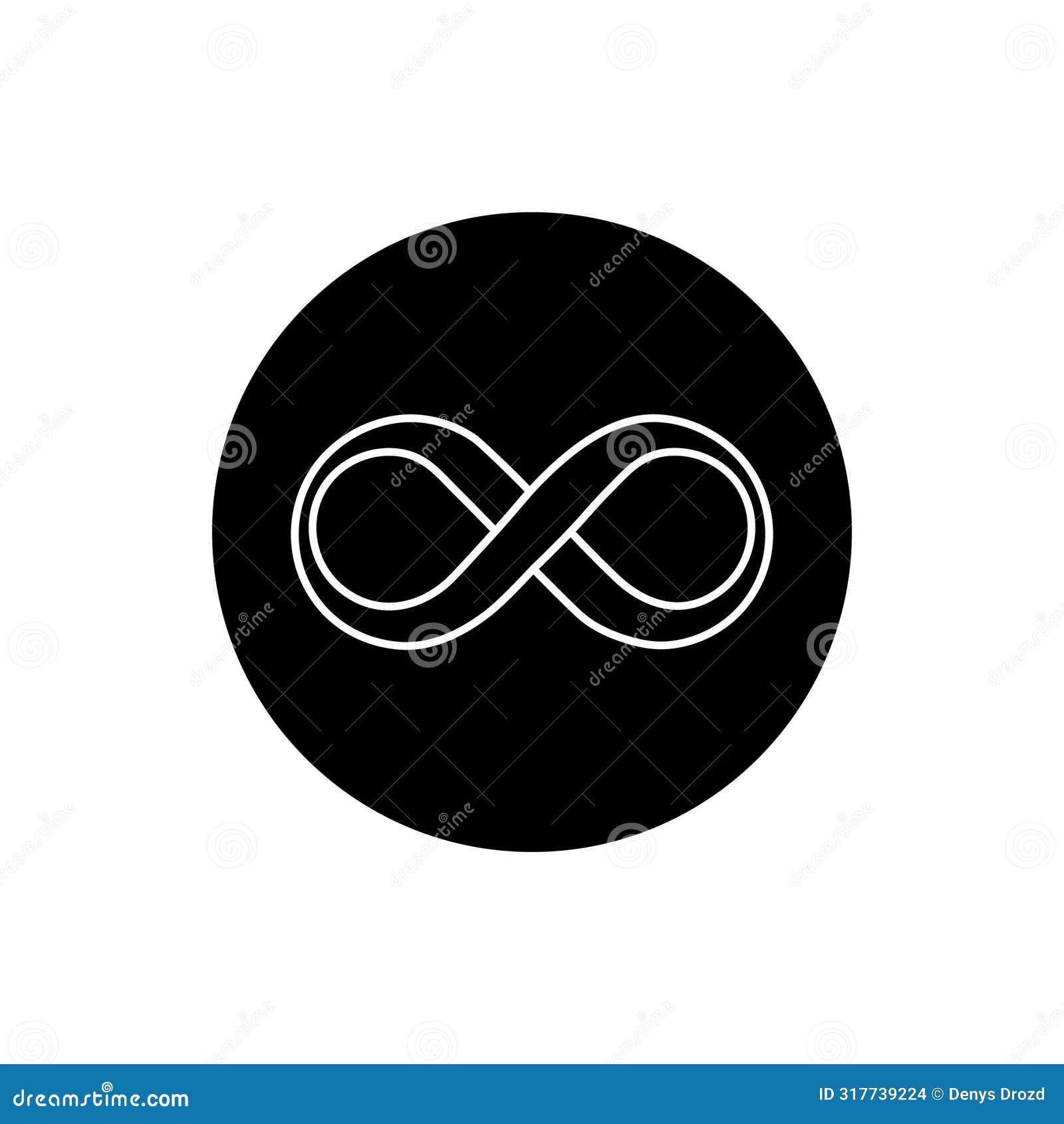 Infinity Icon Vector. Mobius Loop Shape Illustration Sign. Unlimited ...