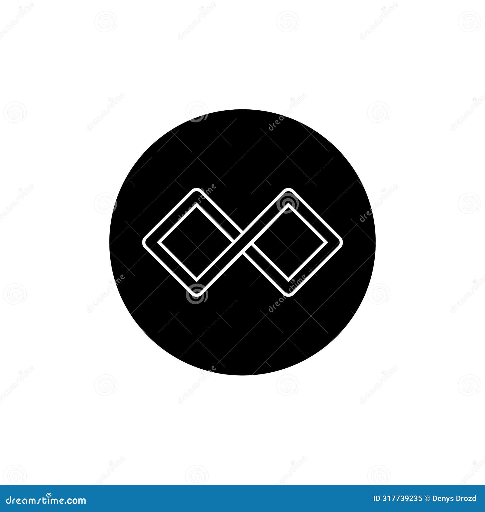 Infinity Icon Vector. Mobius Loop Shape Illustration Sign. Unlimited ...
