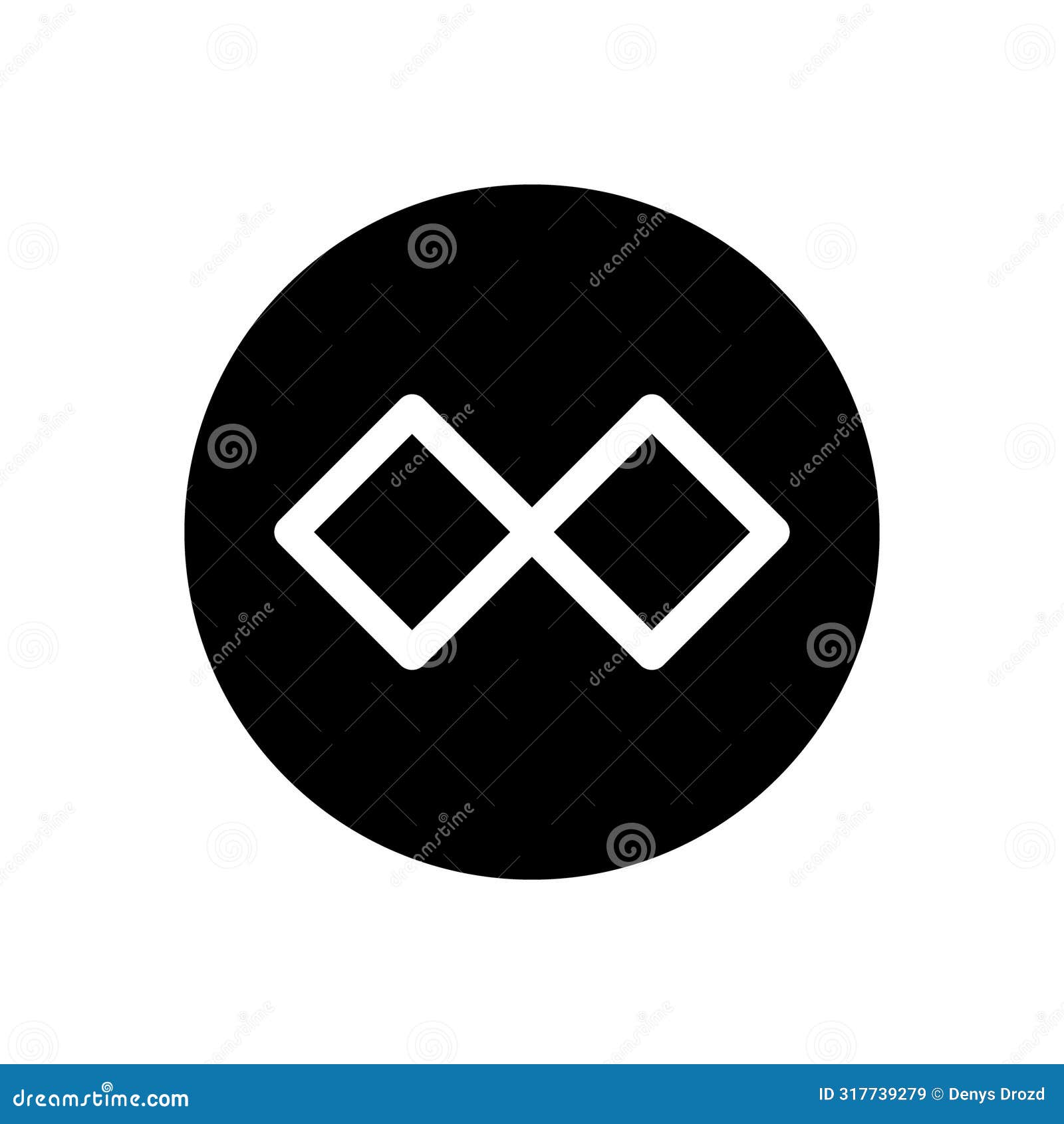 Infinity Icon Vector. Mobius Loop Shape Illustration Sign. Unlimited ...