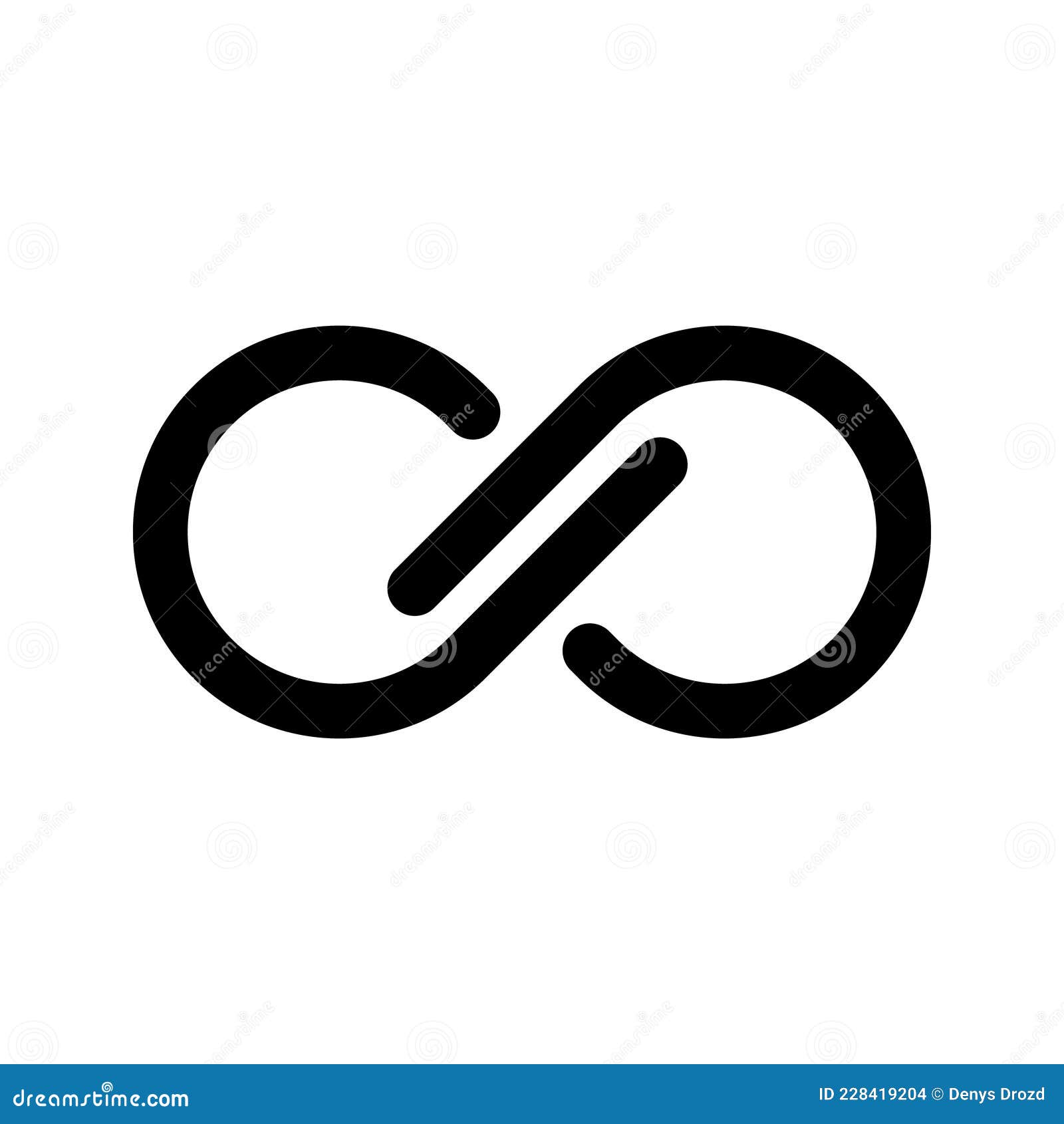 Infinity Icon Vector Set. Mobius Loop Shape Illustration Sign Collection. Unlimited Symbol ...
