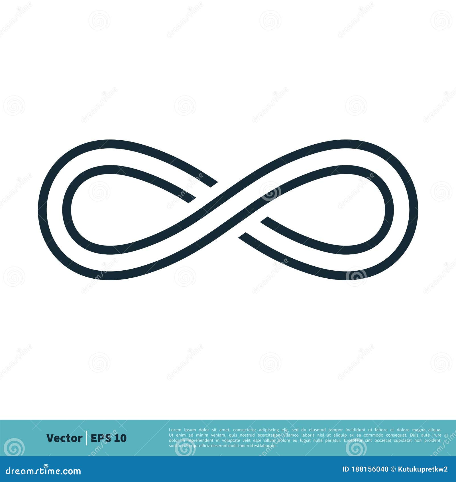 Infinity, Infinite, Limitless Icon Vector Logo Template Illustration ...